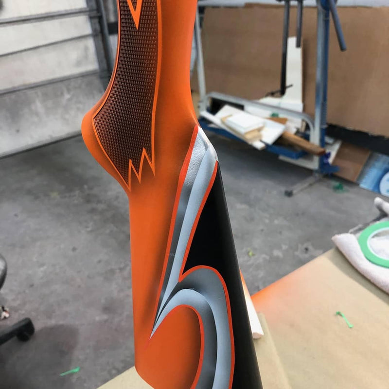 BRUSH FX PINSTRIPING DOUBLE O ORANGE | JIMMY RIDDLE | MOTORBIKE PART