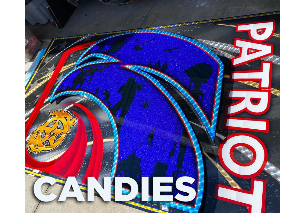 KANDY KILLA BLUE & BLACK METAL 2K CANDY | FRANK SANCHEZ | ART PIECE