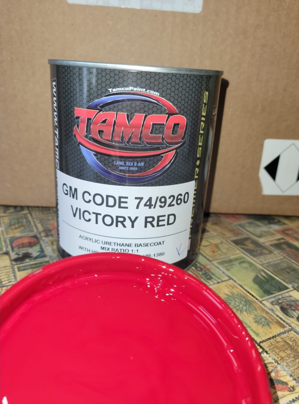 GM Victory Red | 74 / GCN / 9260 | 1989-2023 | OEM Basecoat