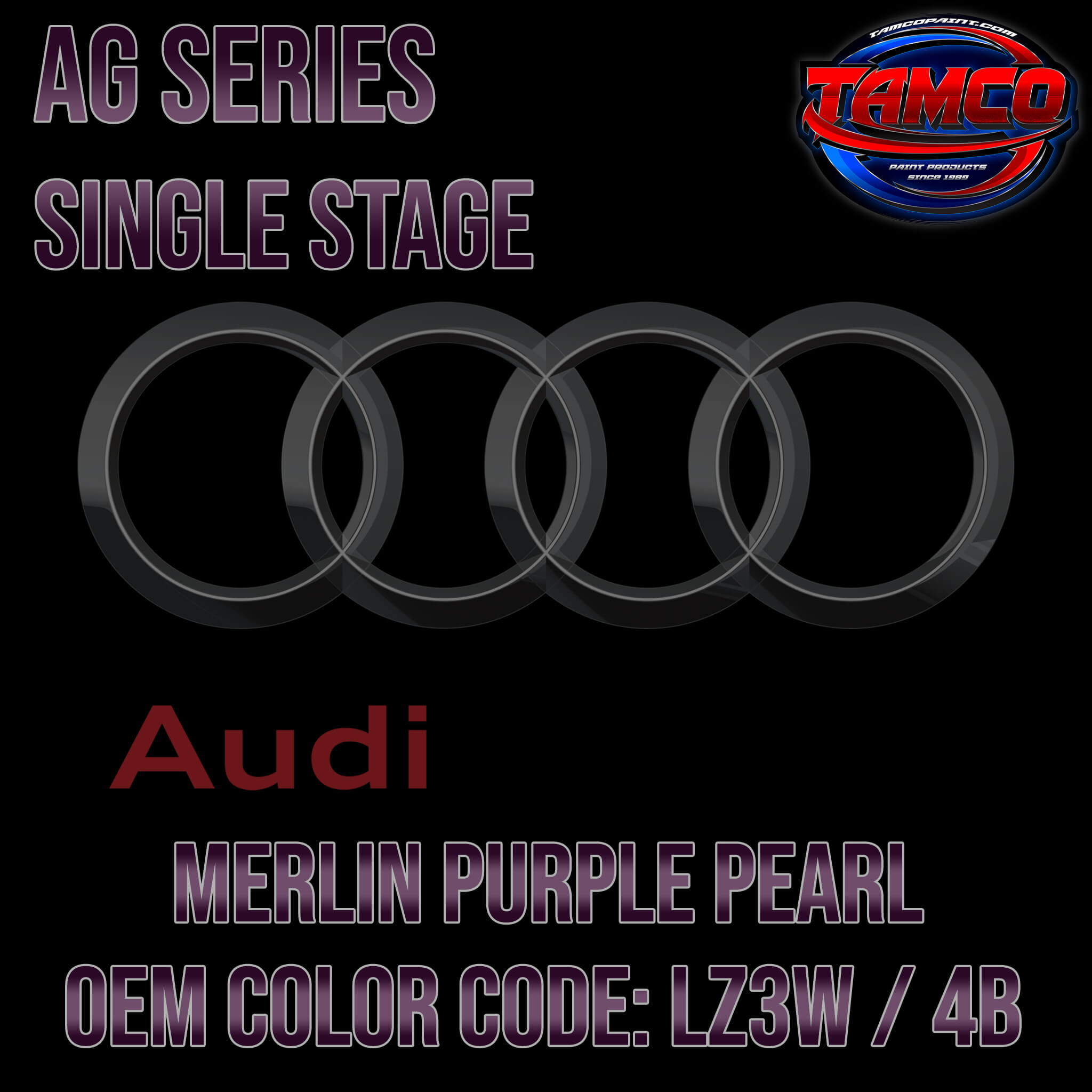 Audi Merlin Purple Pearl | LZ3W | 2021-2022 | OEM AG Series Single Sta