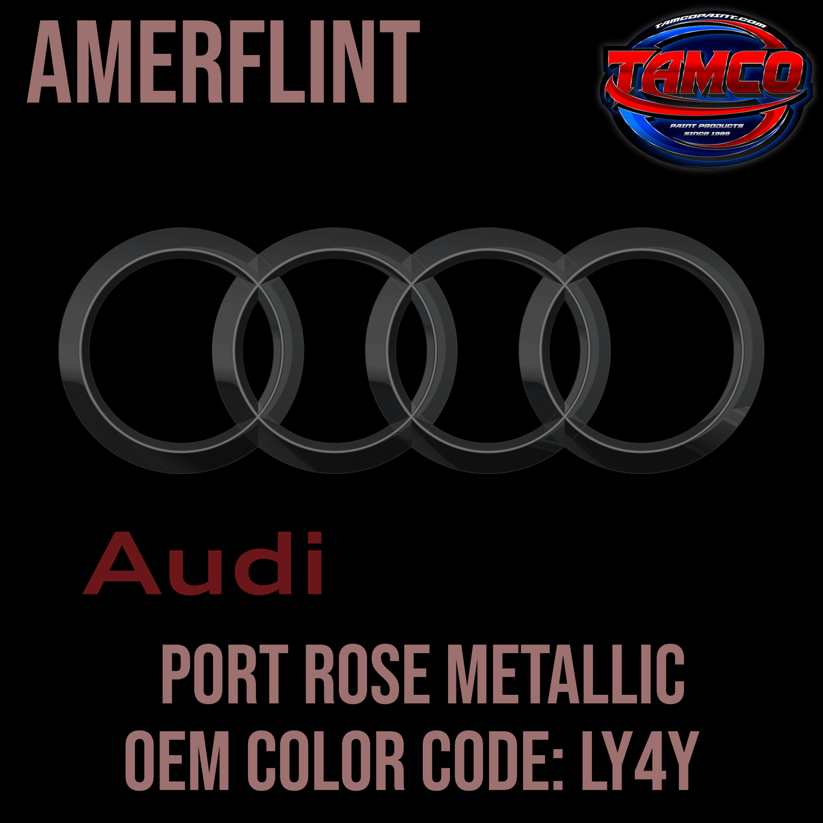 Audi Port Rose | LY4Y | 1983-1984 OEM Amerflint II Series Single Stage