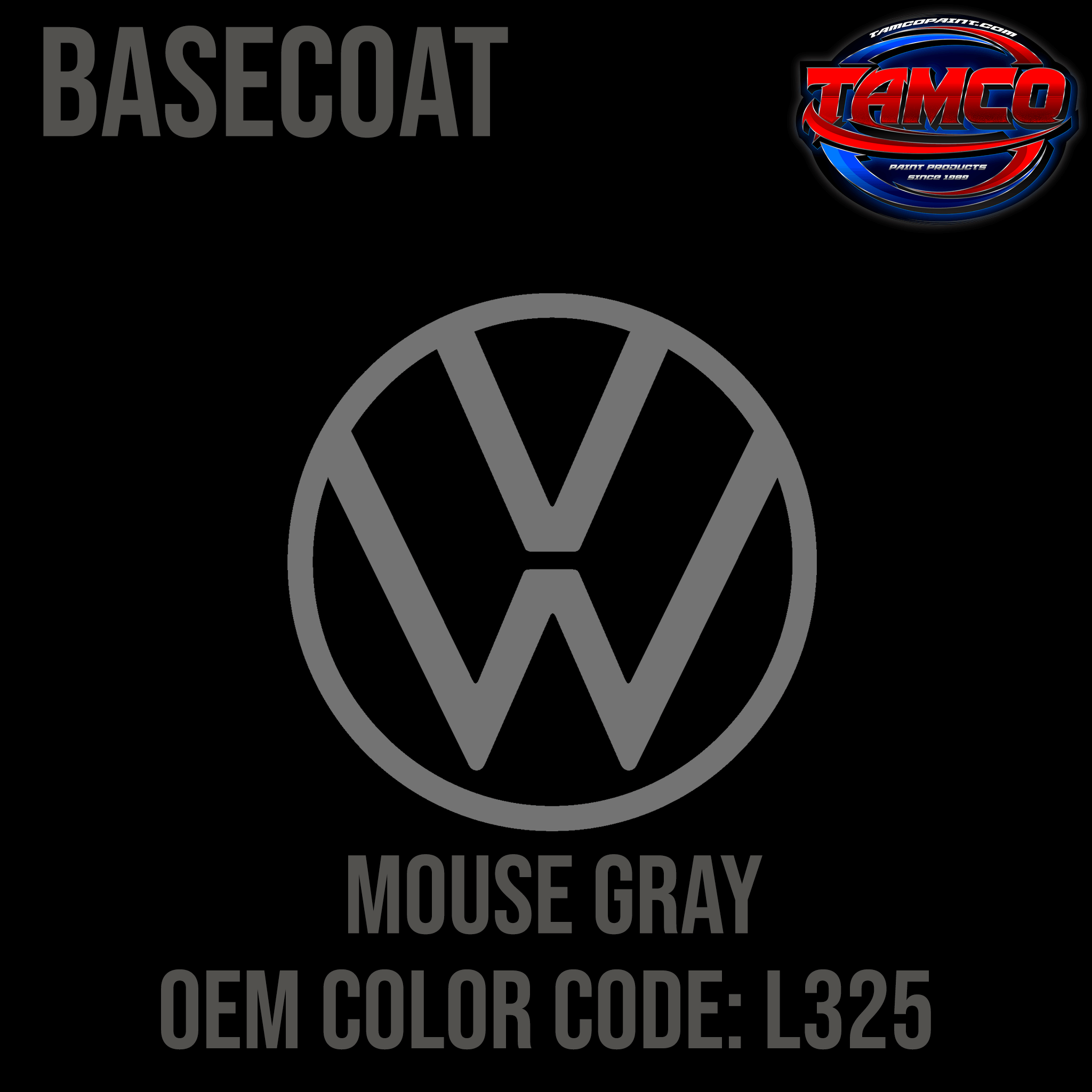 Volkswagen Mouse Gray | L325 | 1961-1965 | OEM Basecoat