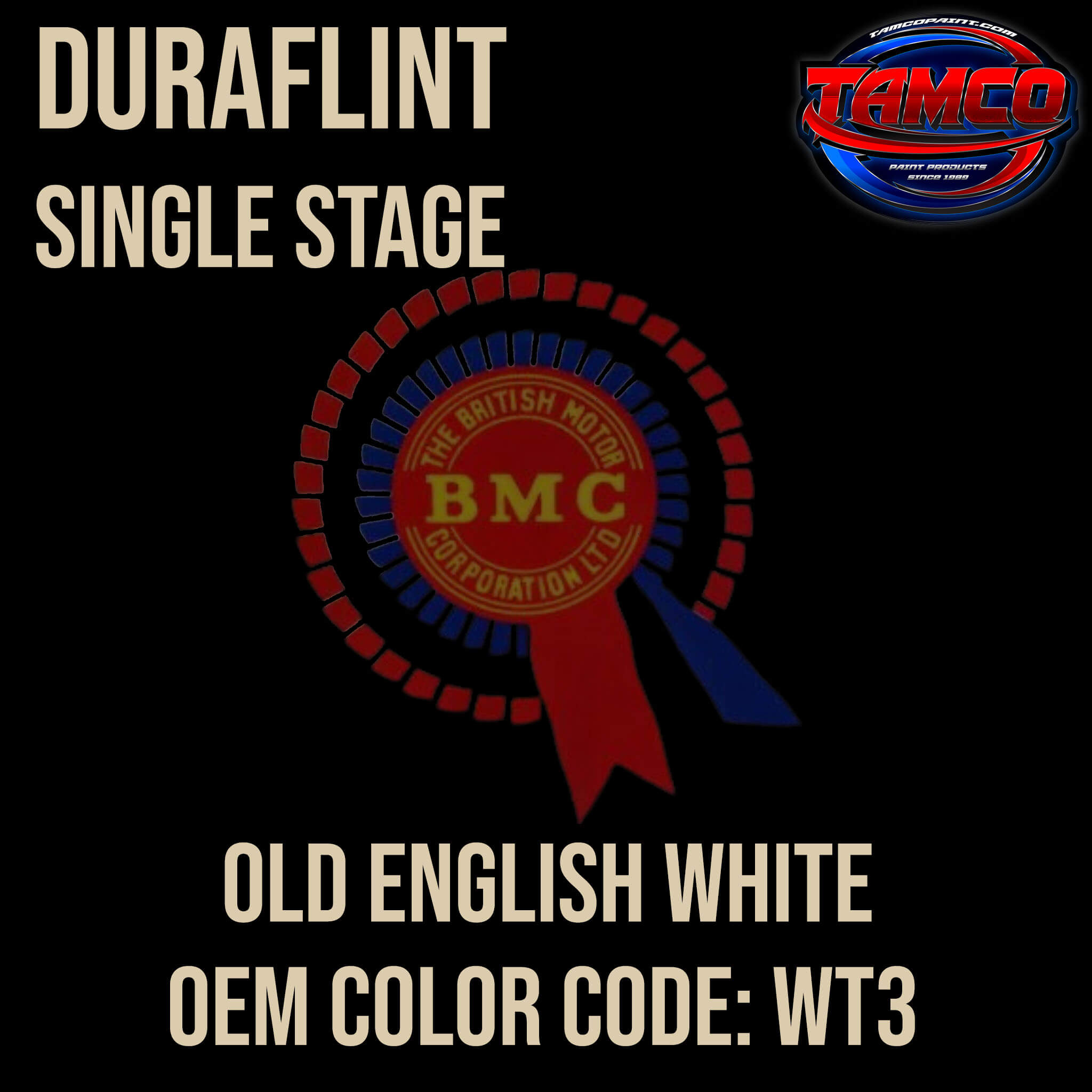 BMC Old English White | WT3 | 1959-1967 | OEM DuraFlint Series Single