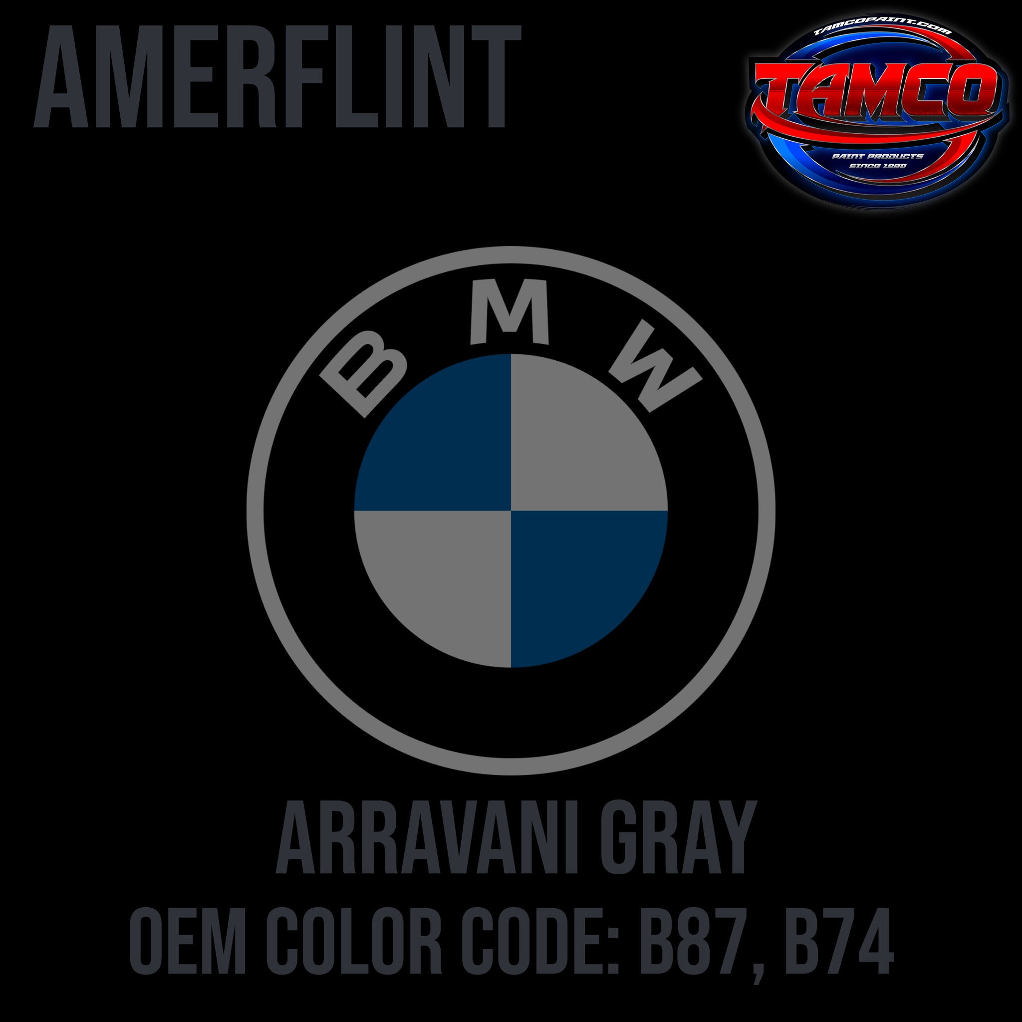 BMW Arravani Gray | B87, B74 | 2015-2016 | OEM Amerflint II Series Sin