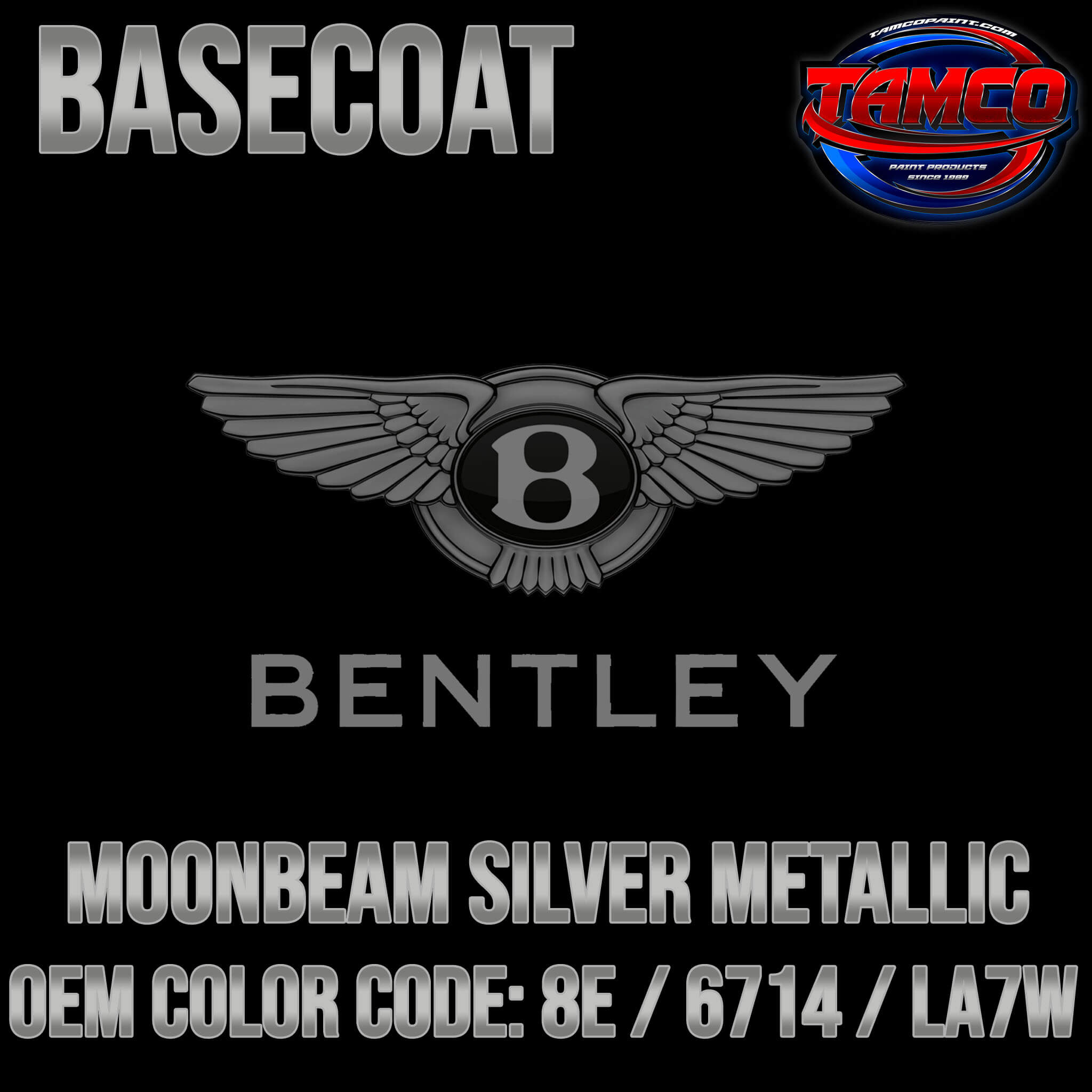 Bentley Moonbeam Silver Metallic | 8E / 6714 / LA7W | 2014-2022 | OEM