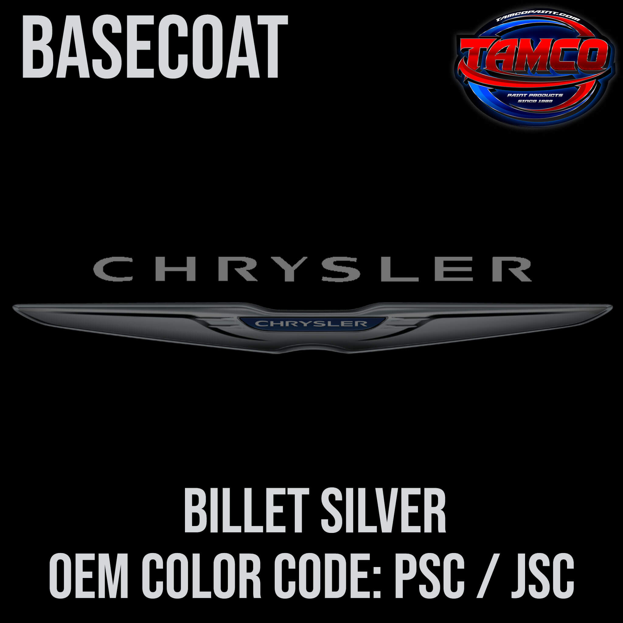 Chrysler Billet Silver Metallic | PSC / JSC | 2011-2022 | OEM Basecoat