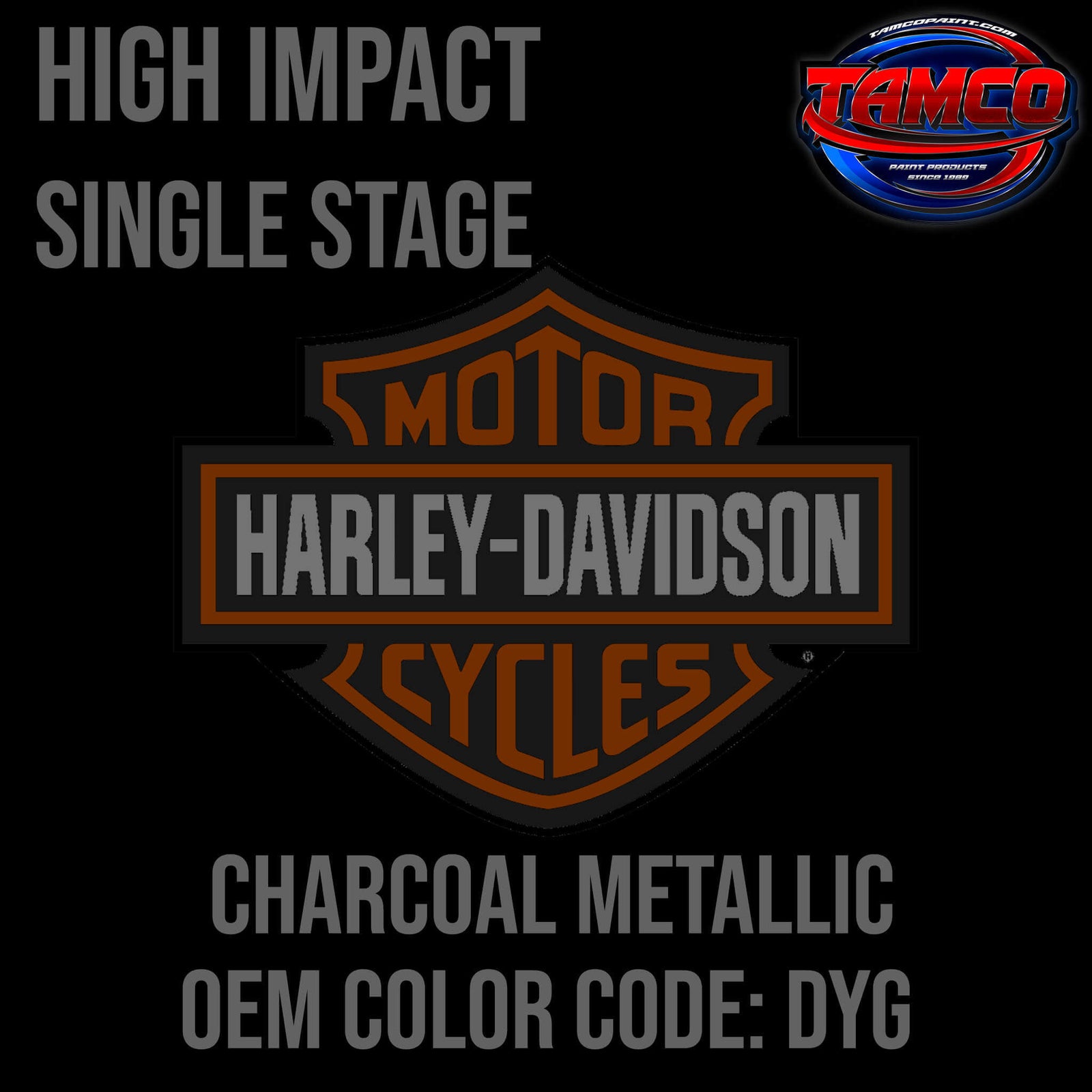 Harley Davidson Charcoal Metallic | DYG | 2023 | OEM High Impact Serie