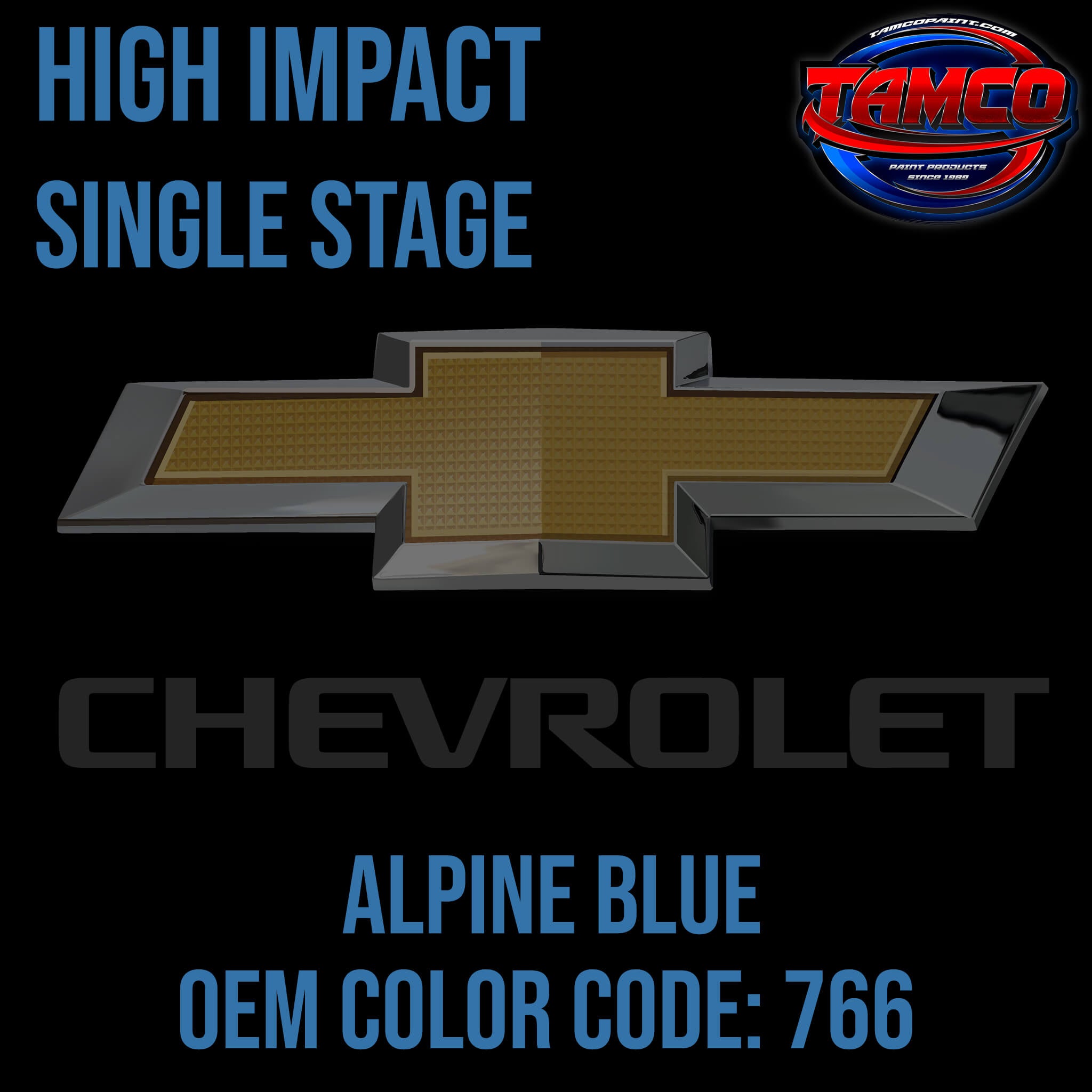 Chevrolet Alpine Blue | 766 | 1957-1985 | OEM High Impact Series Singl