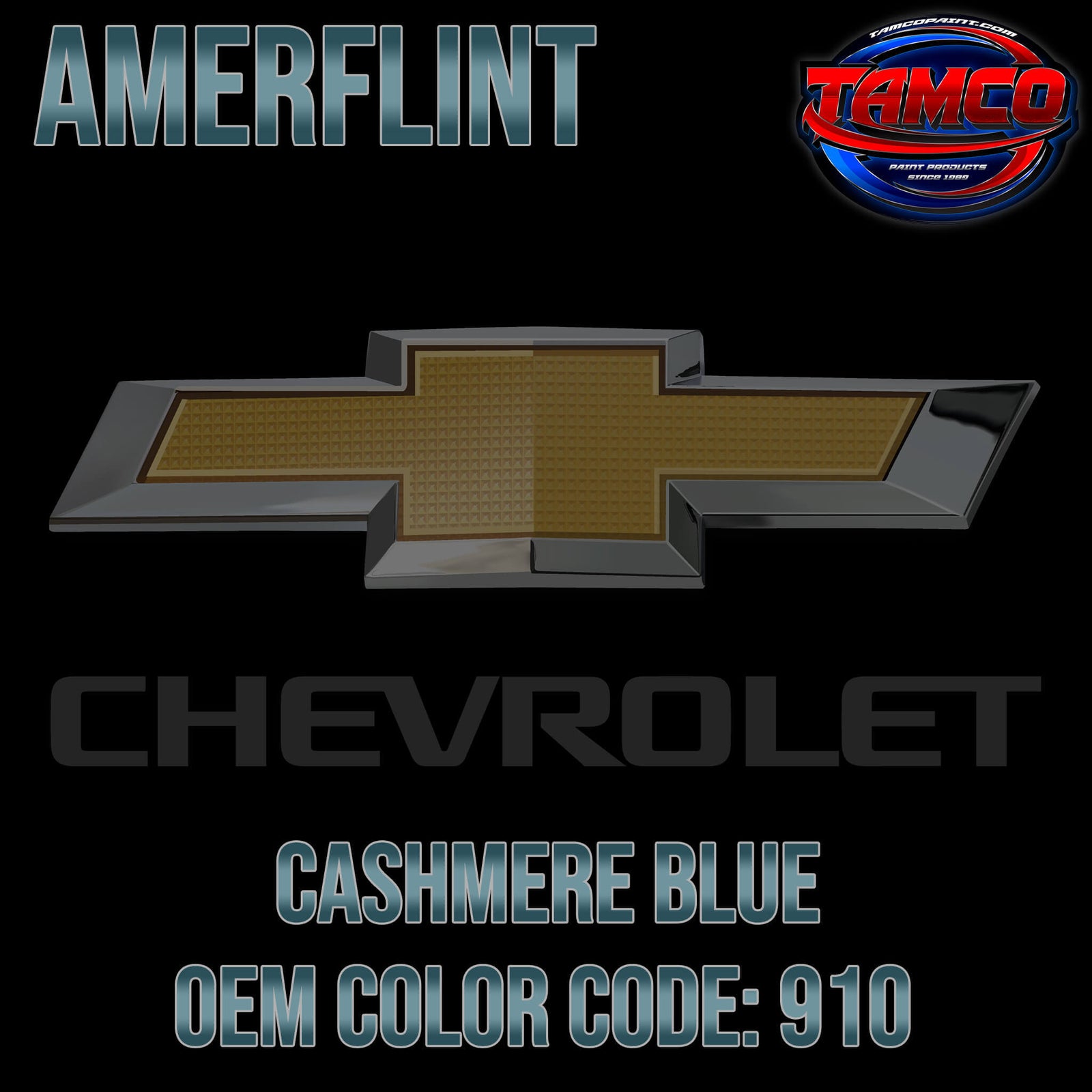 Chevrolet Cashmere Blue | 910 | 1958 | OEM Amerflint II Series Single
