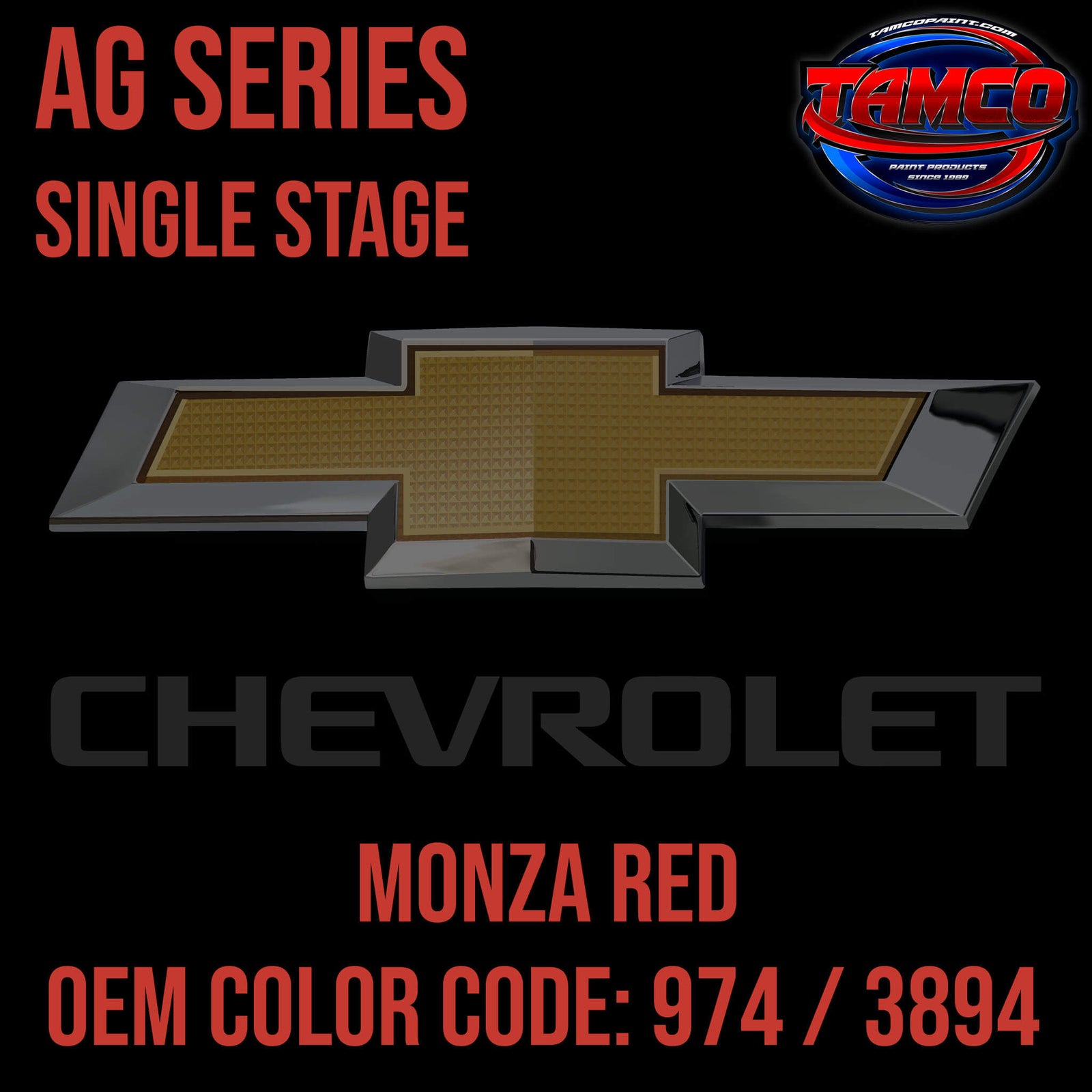 Chevrolet Monza Red | 974 / 3894 | 1969-1971 | OEM AG Series Single St