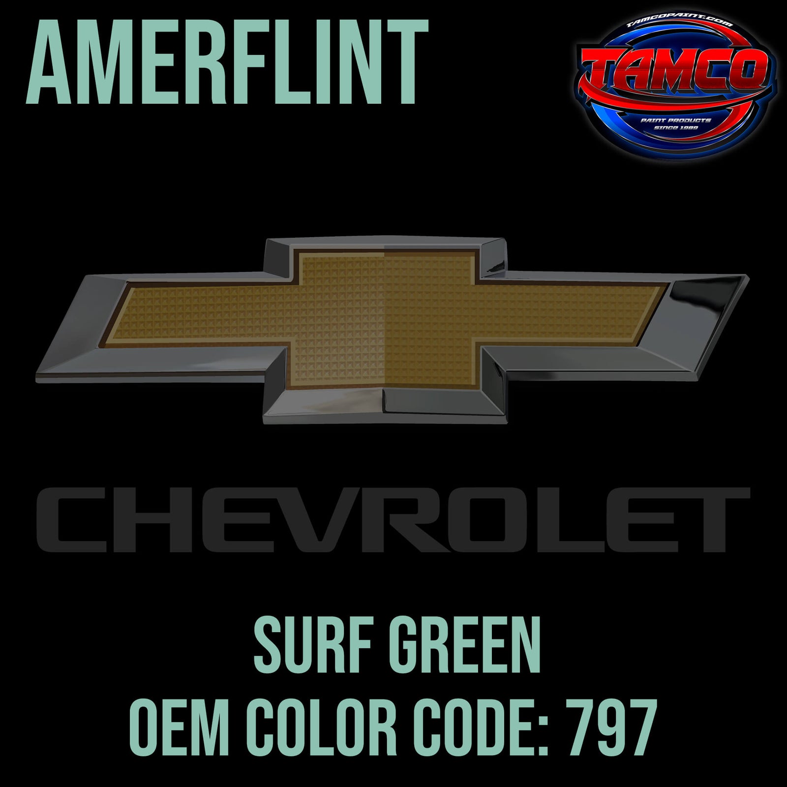 Chevrolet Surf Green | 797 | 1957 | OEM Amerflint II Series Single Sta