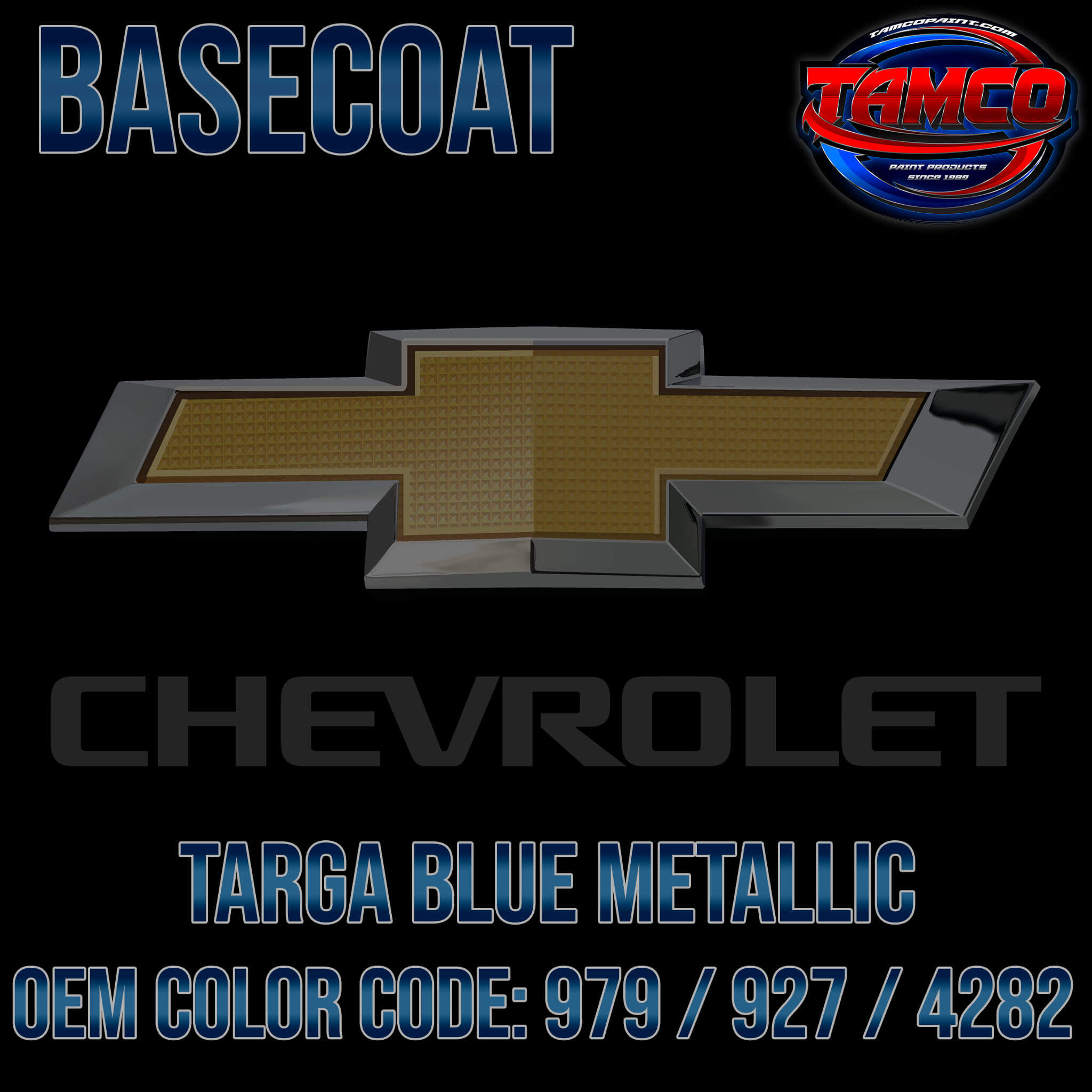Chevrolet Targa Blue Metallic | 979 / 927 / 4282 | 1972-1973 | OEM Bas