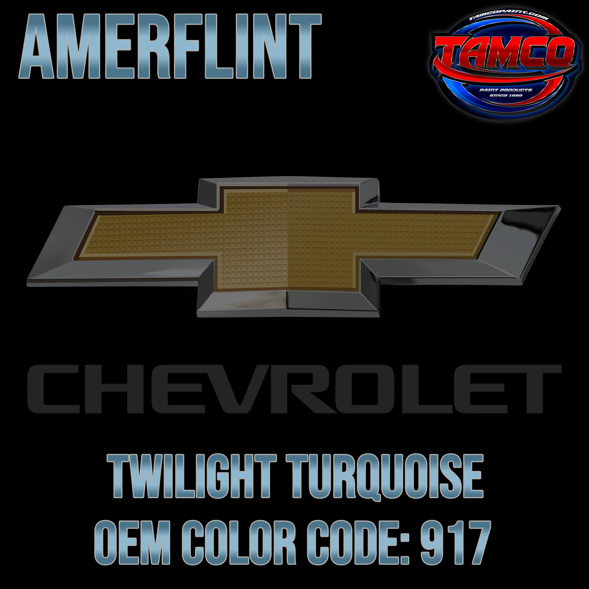 Chevrolet Twilight Turquoise | 917 | 1962 | OEM Amerflint II Series Si