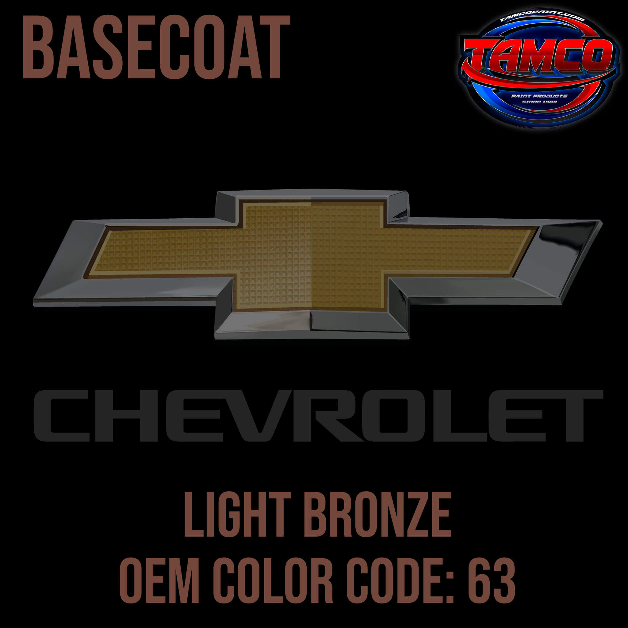 Chevrolet Light Bronze | 63 | 1982-1983 | OEM Basecoat