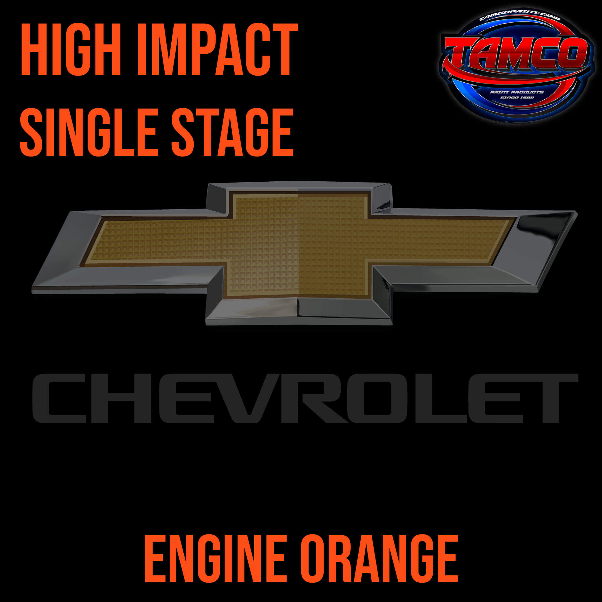 Chevrolet Engine Orange | 1958-1972 | OEM High Impact Series Single St