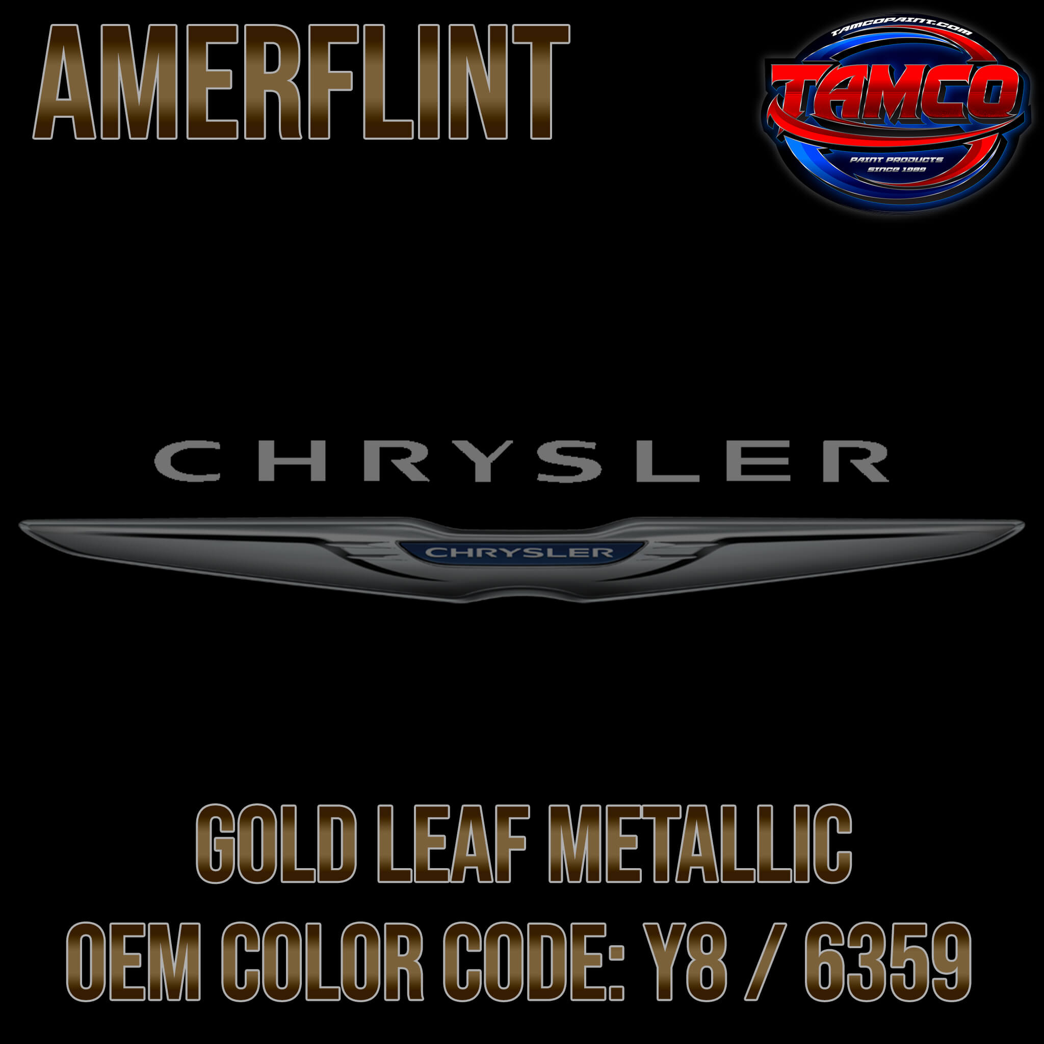 Chrysler Gold Leaf Metallic | Y8 / 6359 | 1971-1972 | OEM Amerflint II