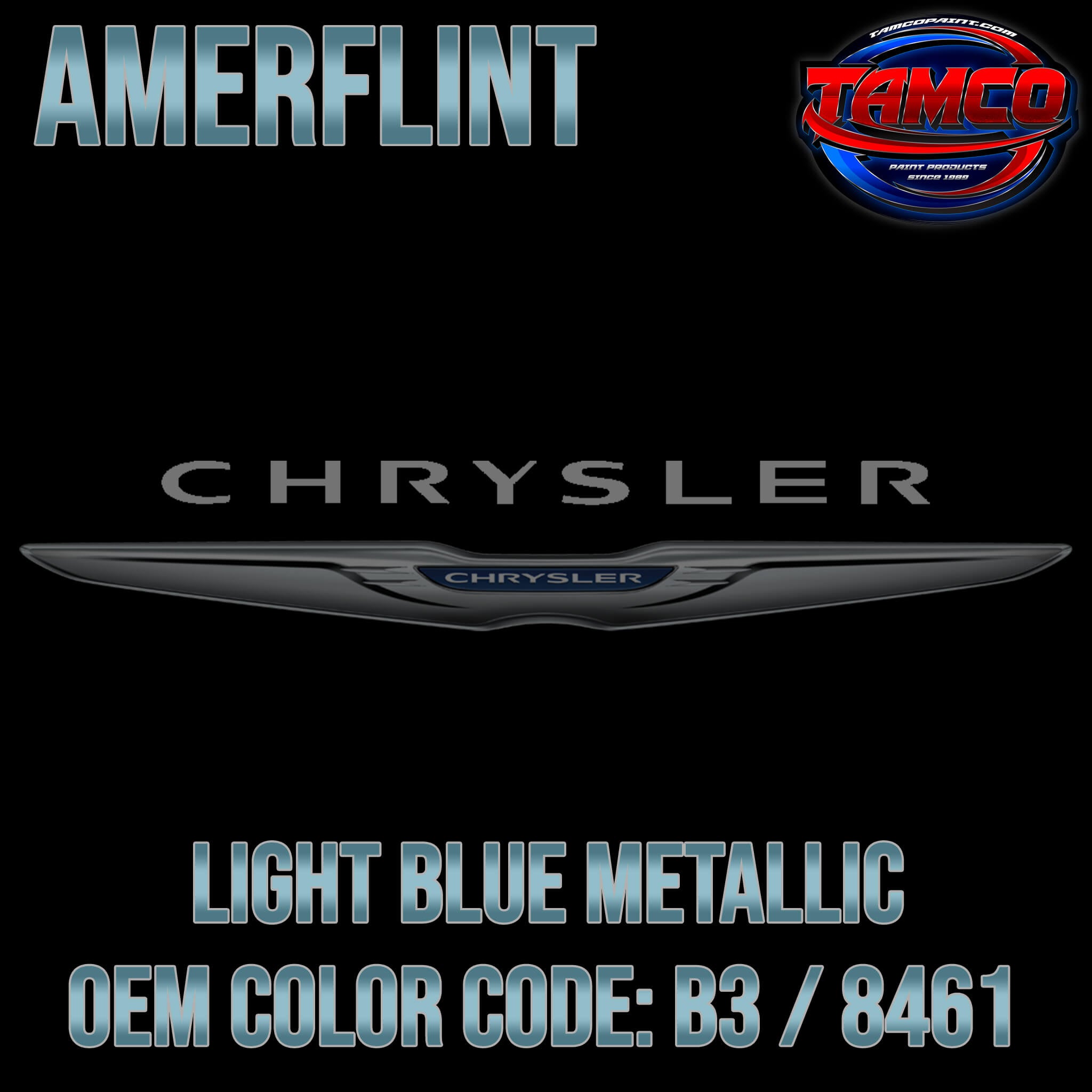 Chrysler Light Blue Metallic | B3 / 8461 | 1969-1970 | OEM Amerflint I