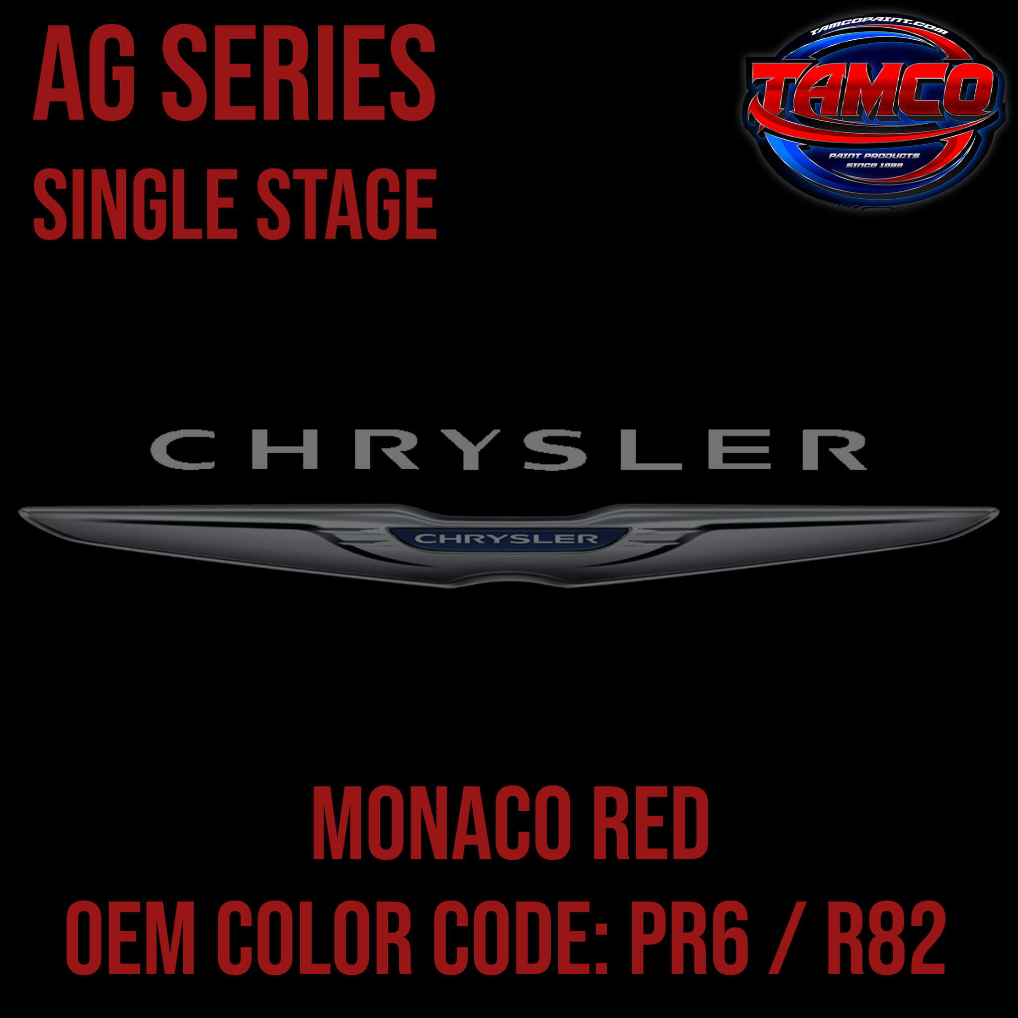 Chrysler Monaco Red | R82 / PR6 | 1988-1995 | OEM AG Series Single Sta
