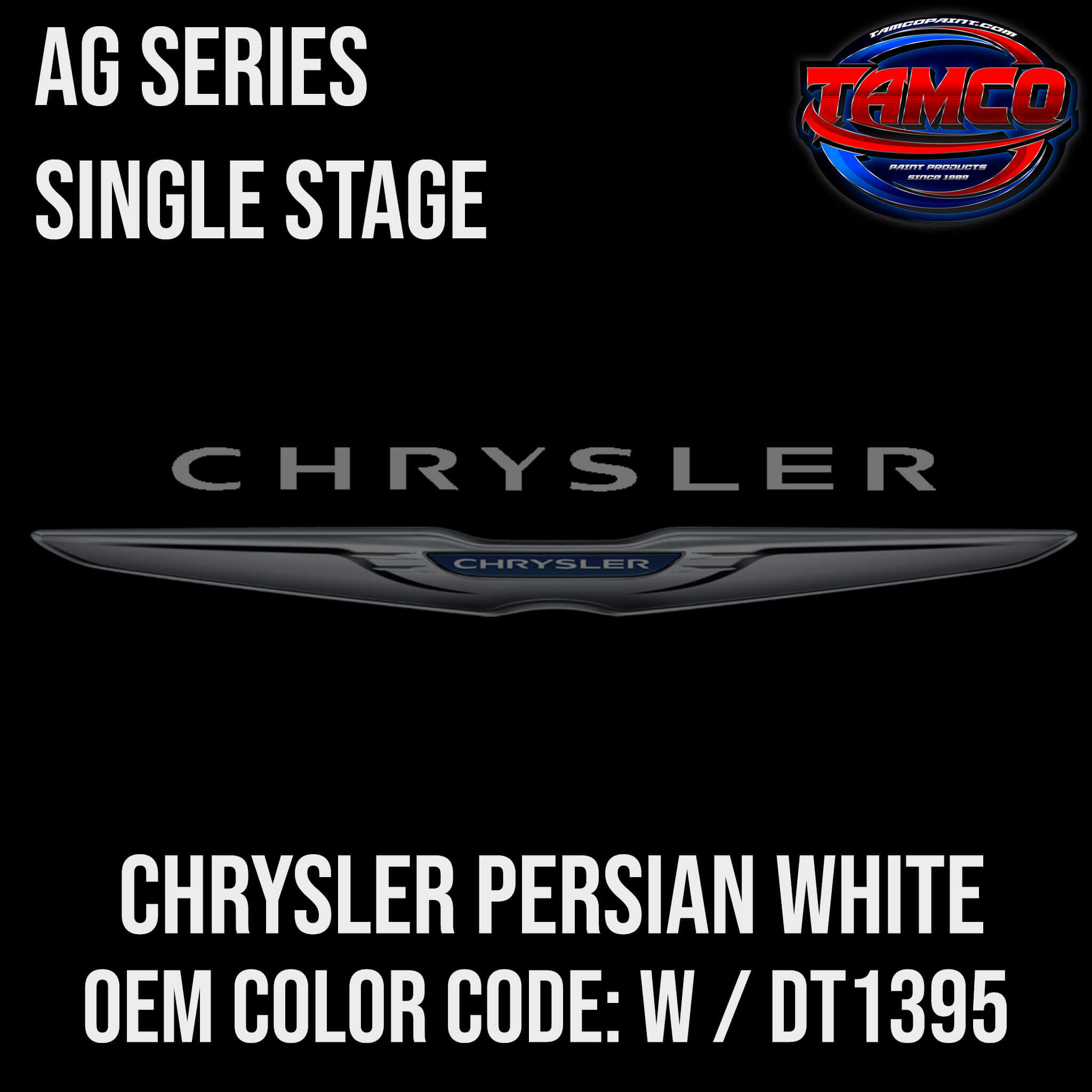 Chrysler Persian White | W / DT1395 | 1965-1983 | OEM AG Series Single