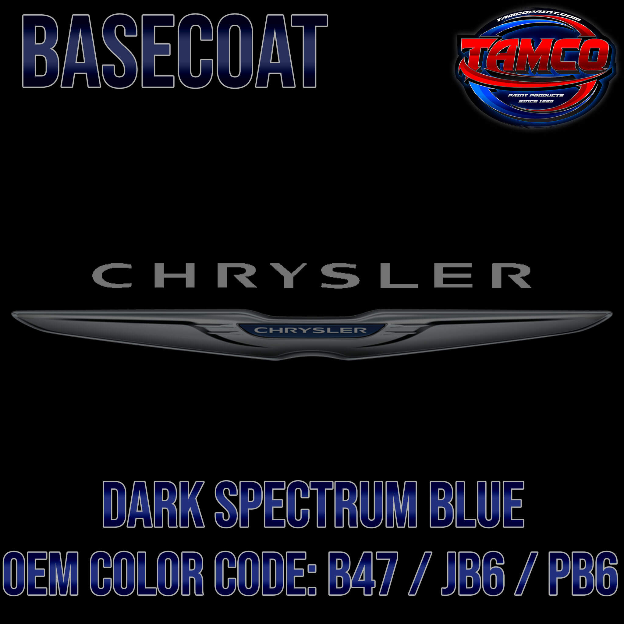 Chrysler Dark Spectrum Blue | B47 / JB6 / PB6 | 1990-1993 | OEM Baseco