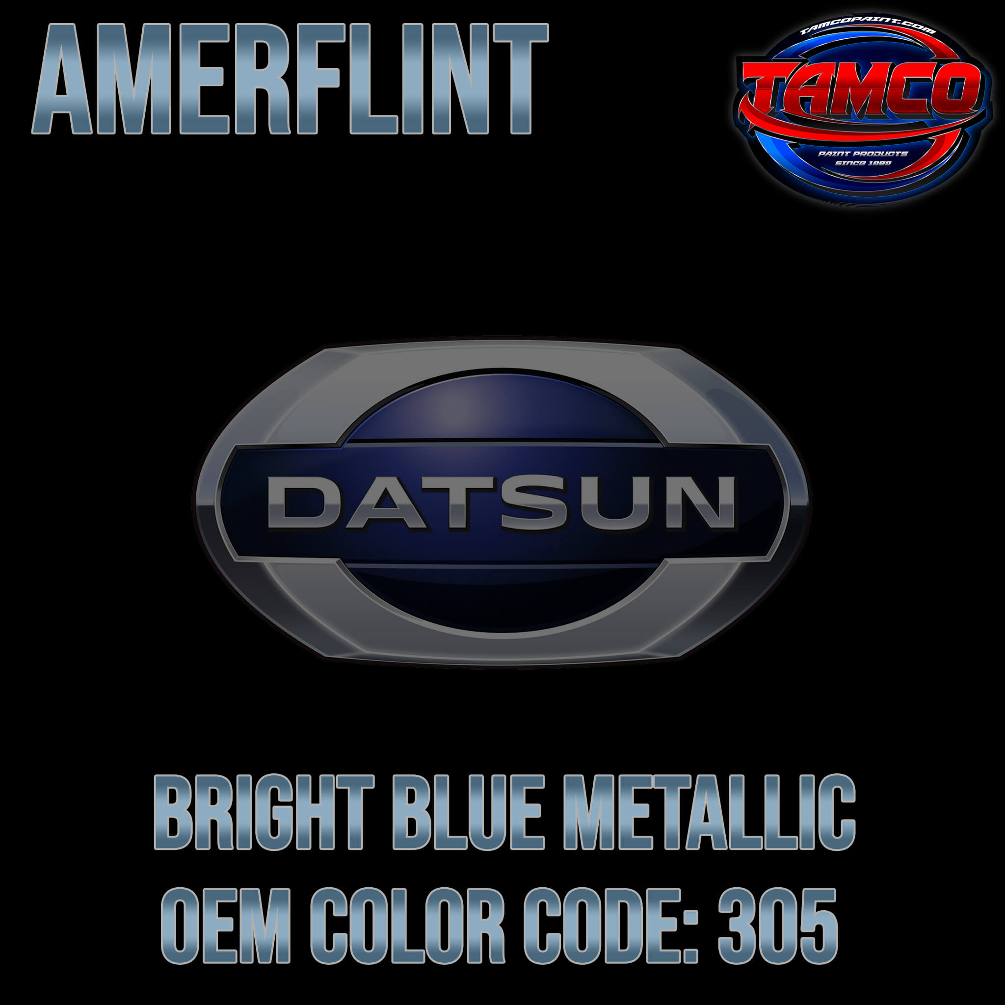 Datsun Bright Blue Metallic | 305 | 1974-1979 | OEM Amerflint II Serie