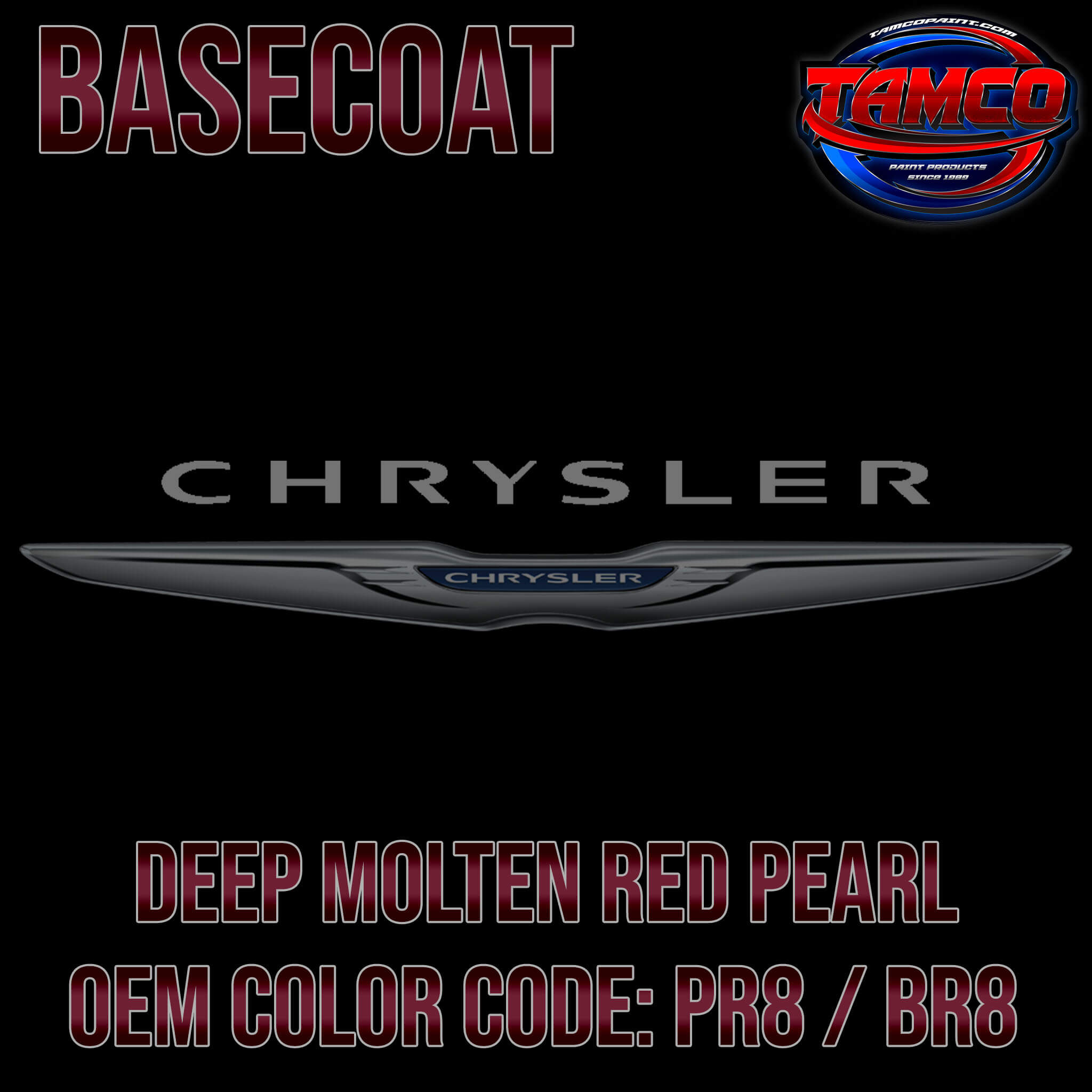 Chrysler Deep Molten Red Pearl | PR8 / BR8 | 2004-2005 | OEM Basecoat