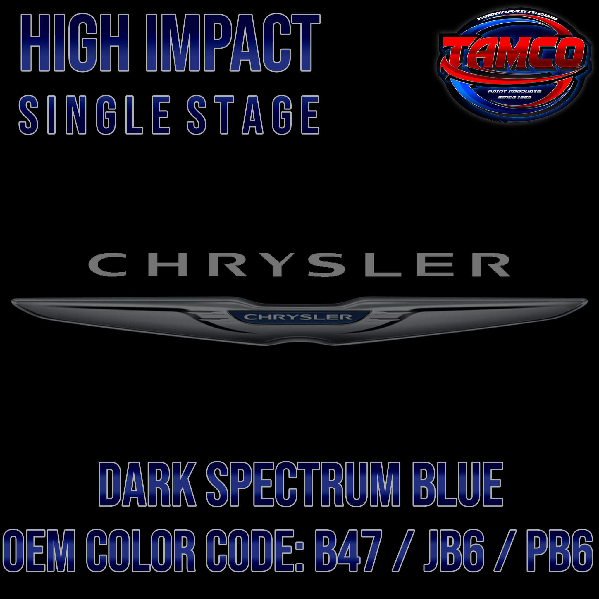 Chrysler Dark Spectrum Blue | B47 / JB6 / PB6 | 1990-1993 | OEM High I