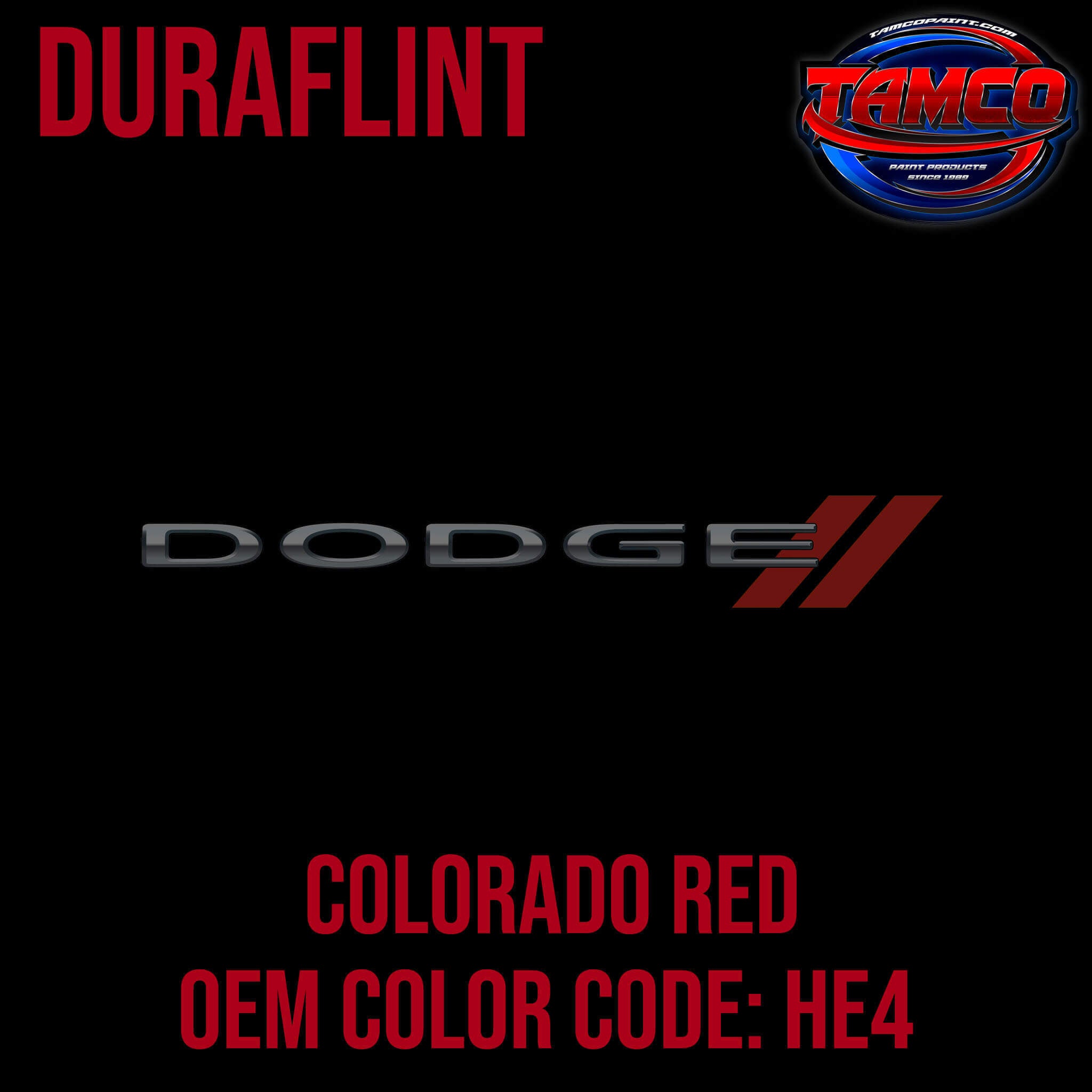 Dodge Colorado Red | HE4 | 1987-1992 | OEM DuraFlint Series Single Sta