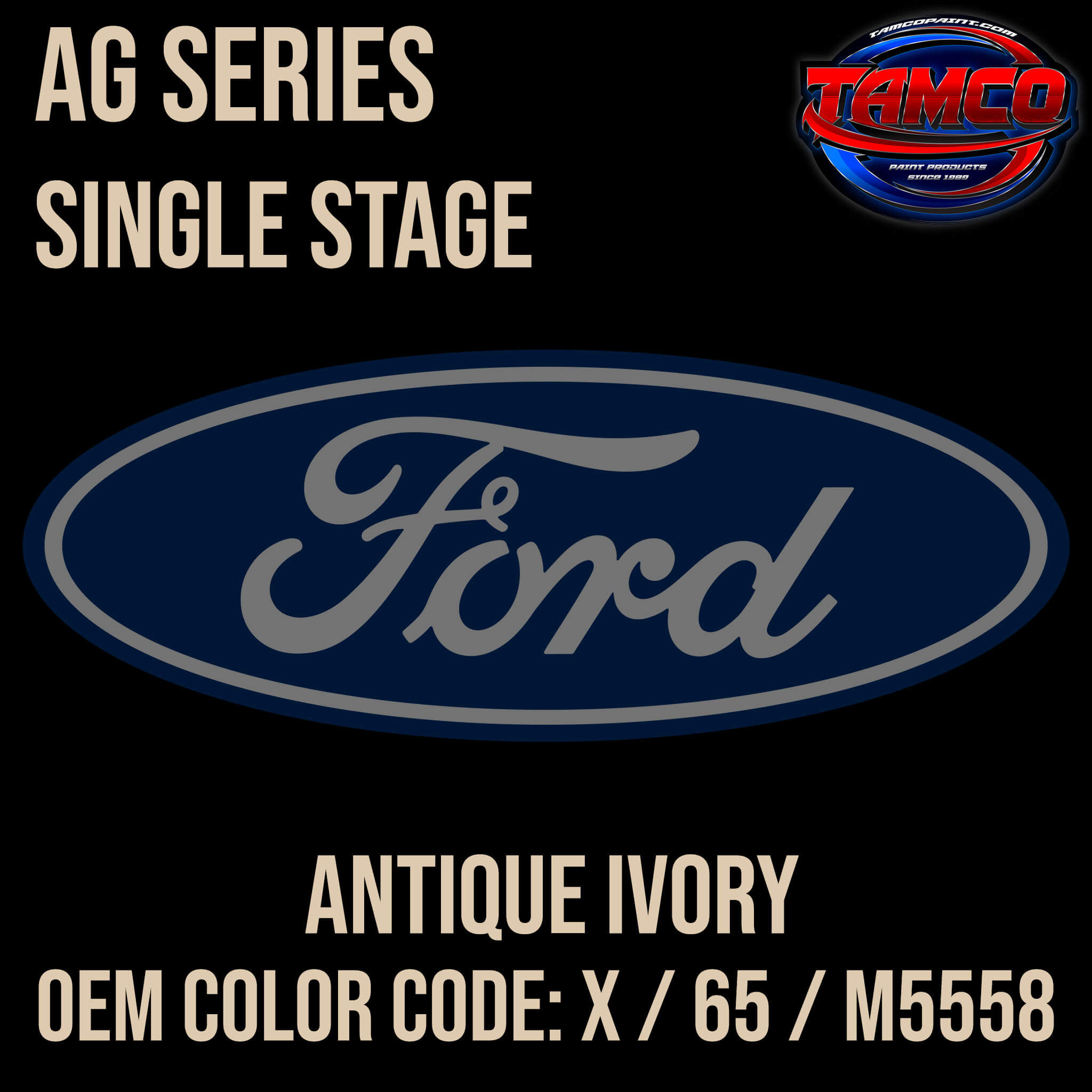 Ford Antique Ivory | X / 65 / M5558 | 1978-1989 | OEM AG Series Single