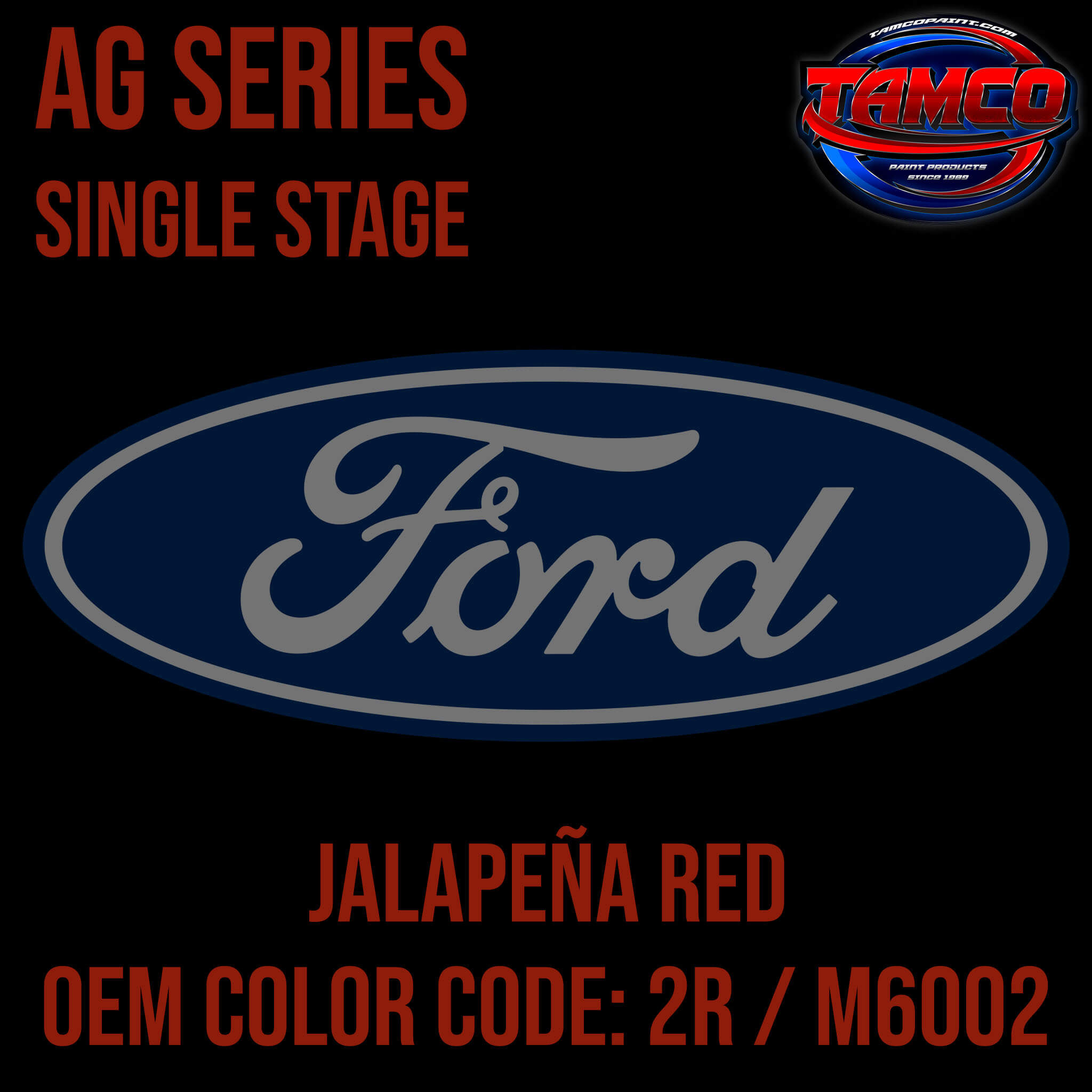 Ford Jalapeña Red | 2R / M6002 | 1985-1986 | OEM AG Series Single Stag