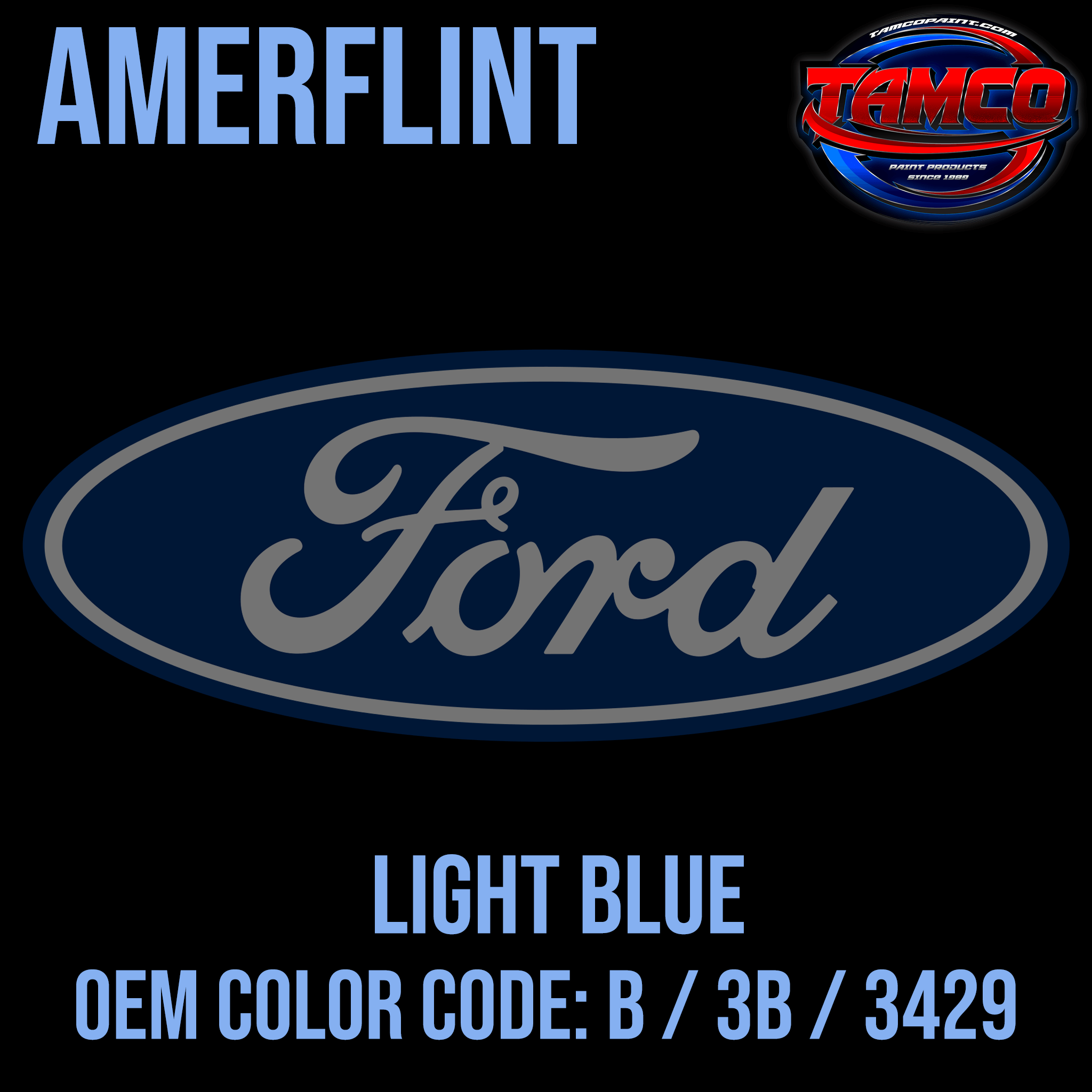 Ford Light Blue | B / 3B / 3429 | 1972-1974 | OEM Amerflint II Series