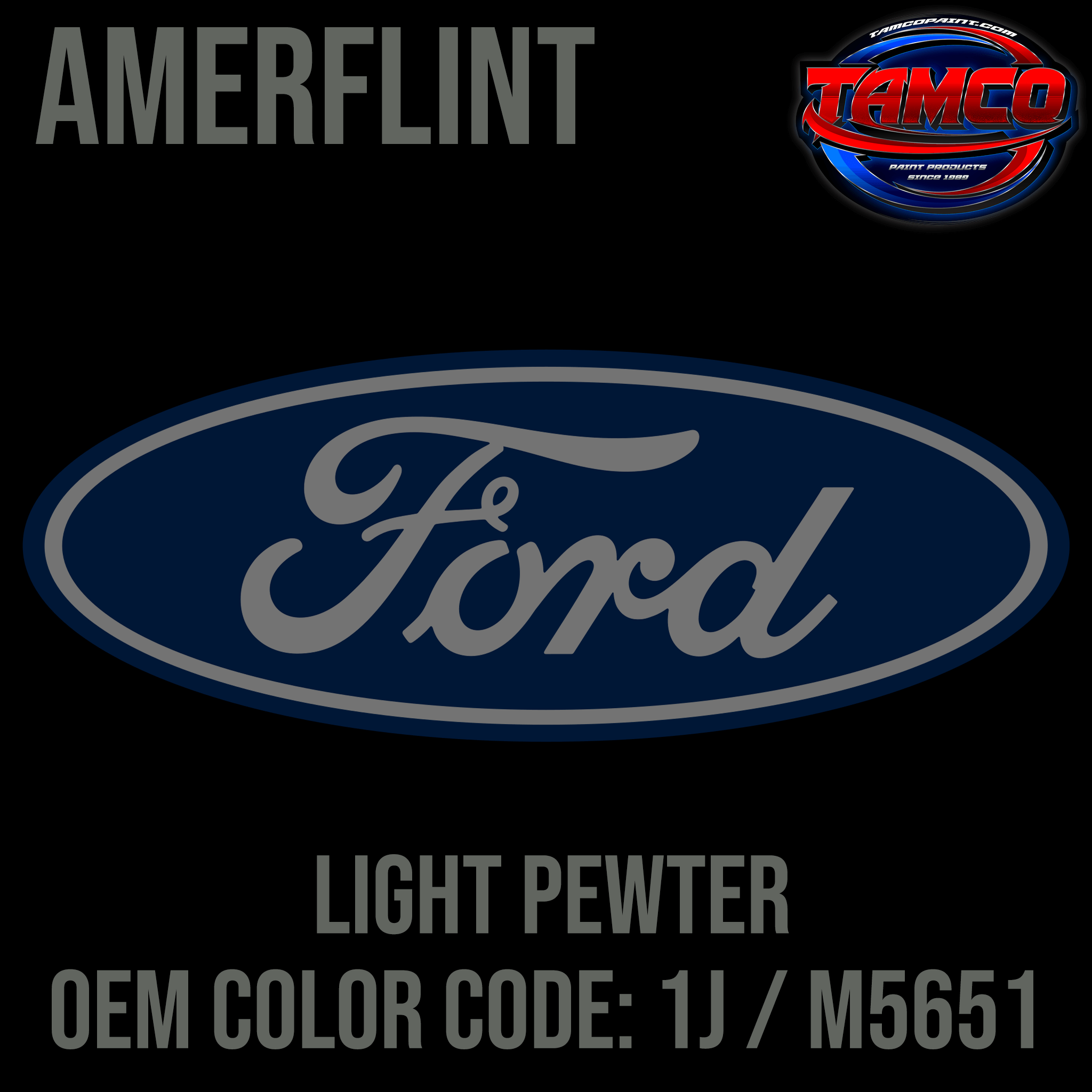 Ford Light Pewter | 1J / M5651 | 1980-1981 | OEM Amerflint II Series S