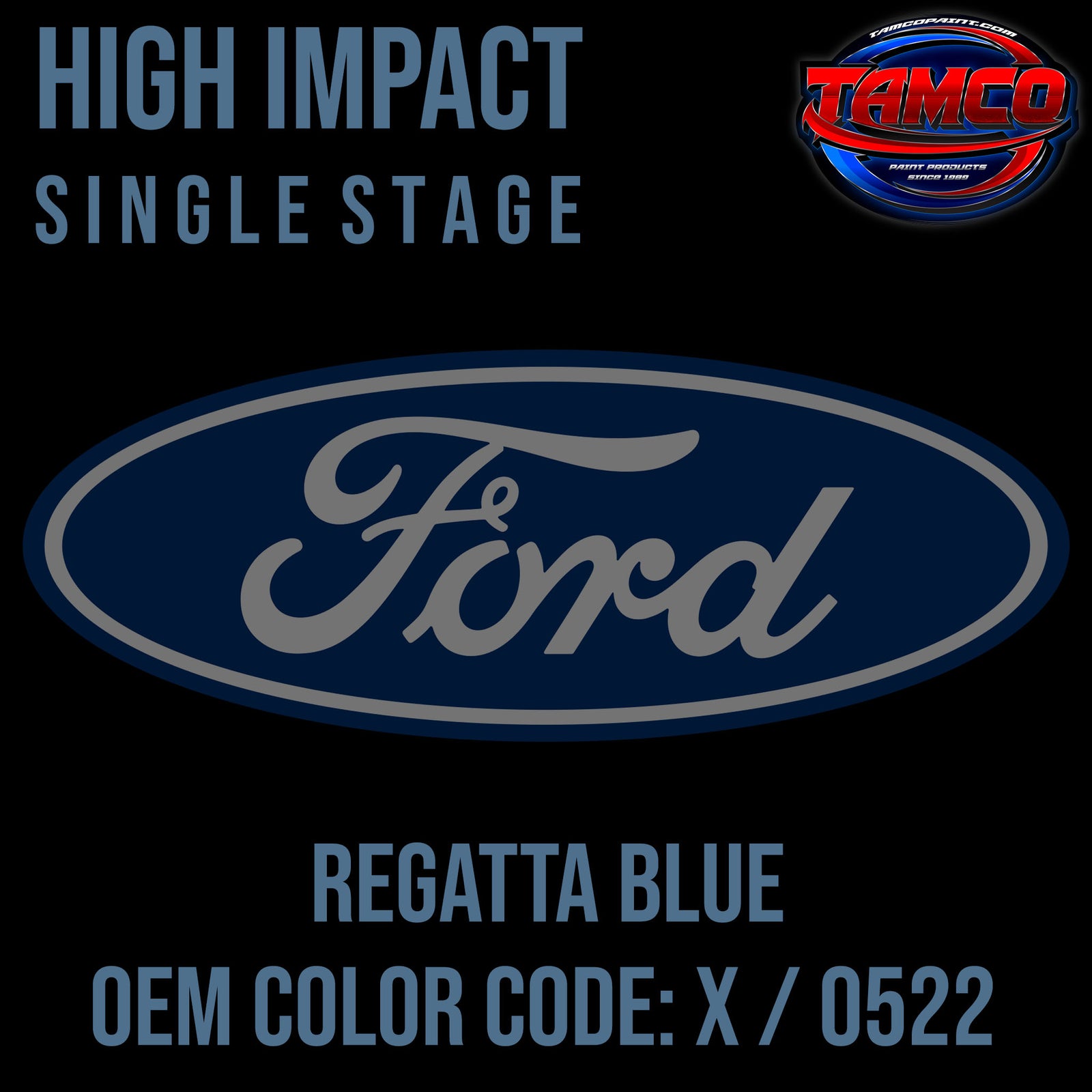 Ford Regatta Blue | X / 0522 | 1955 | OEM High Impact Single Stage