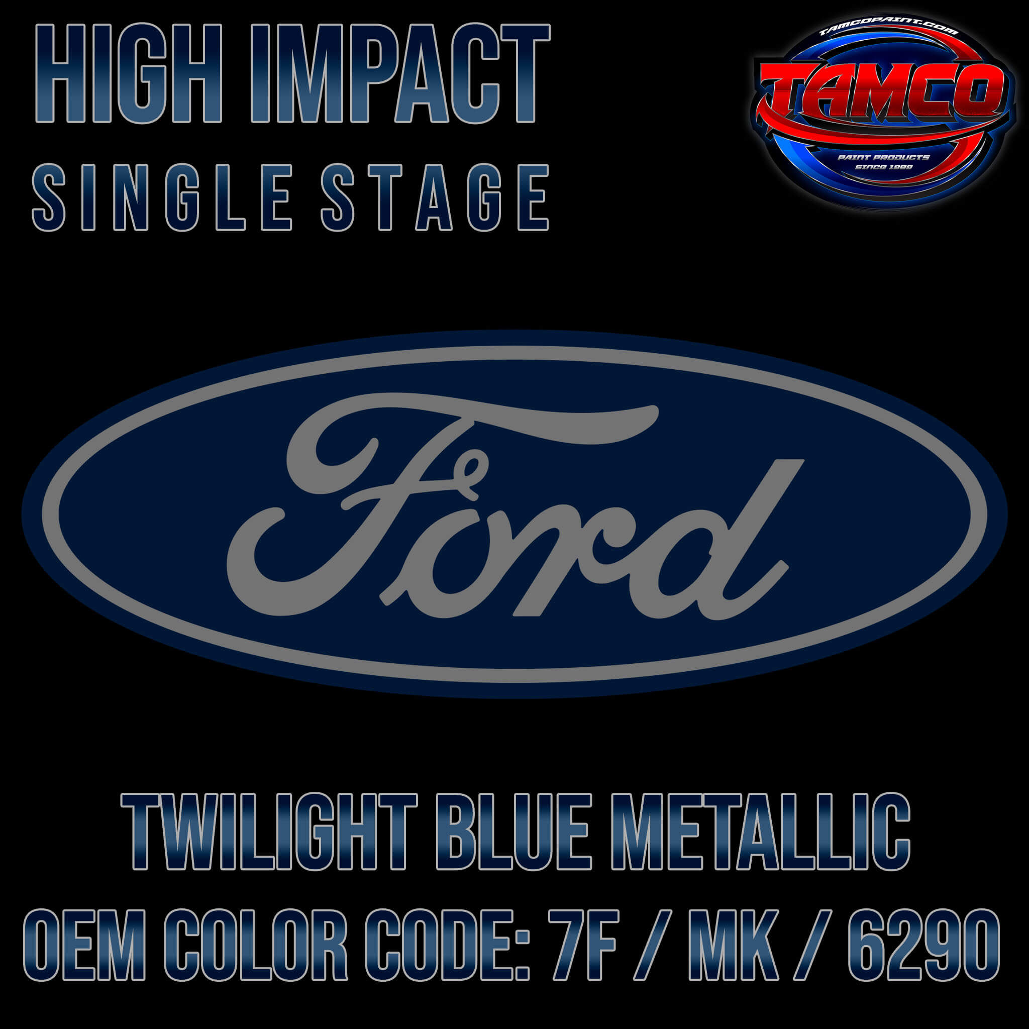 Ford Twilight Blue Metallic | 7F / MK / 6290 | 1988-1994 & 2001-2004