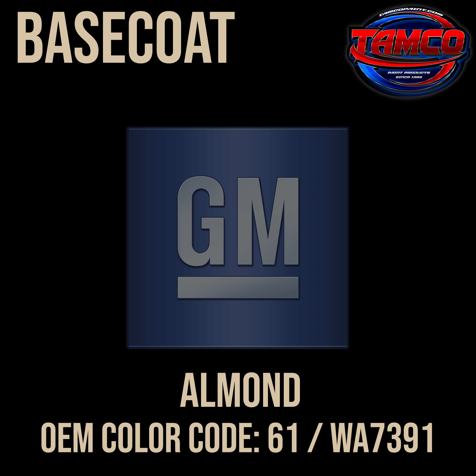 GM Almond | 61 / WA7391 | 1982 | OEM Basecoat