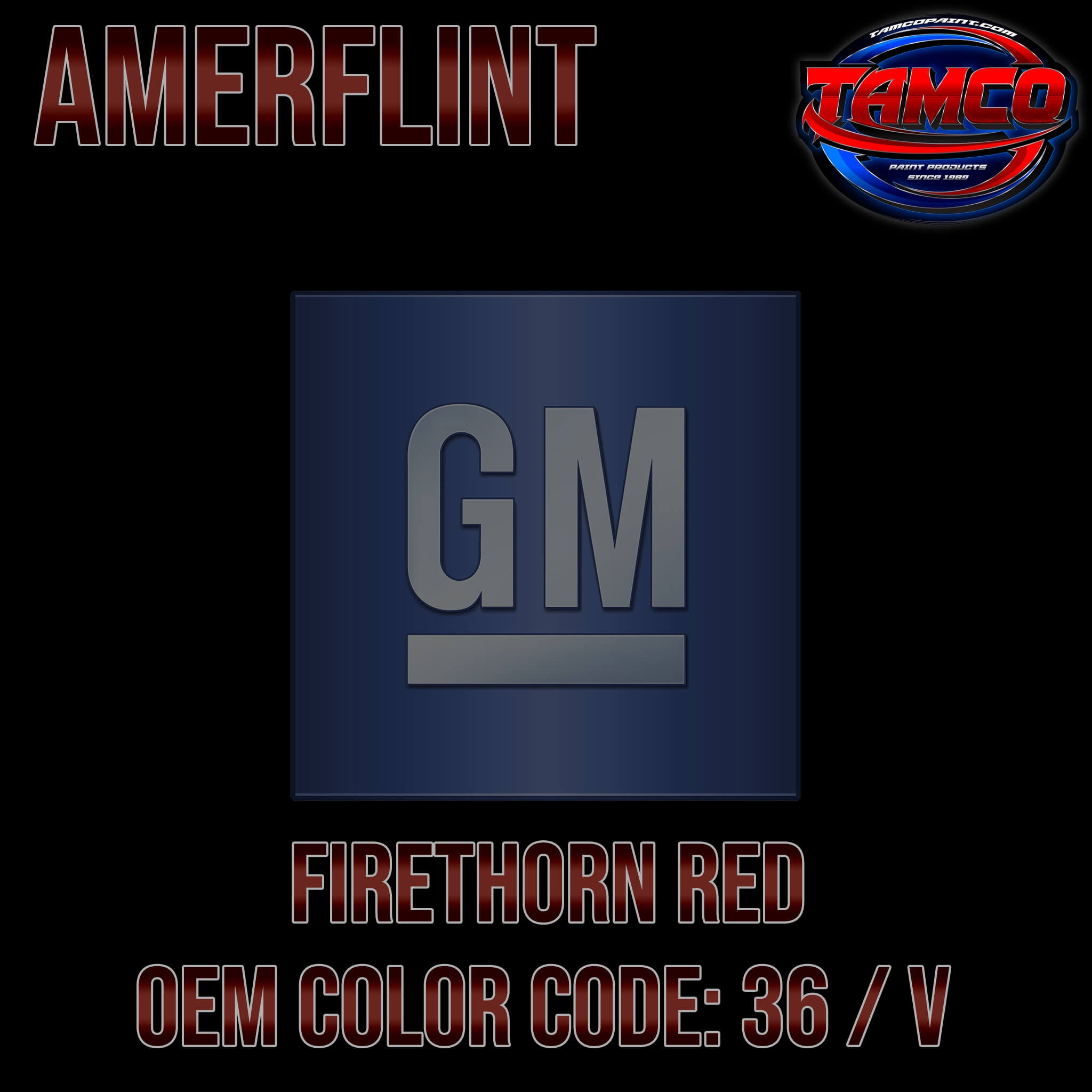 GM Firethorn Red | 36 | 1975-1977 | OEM Amerflint II Series Single Sta