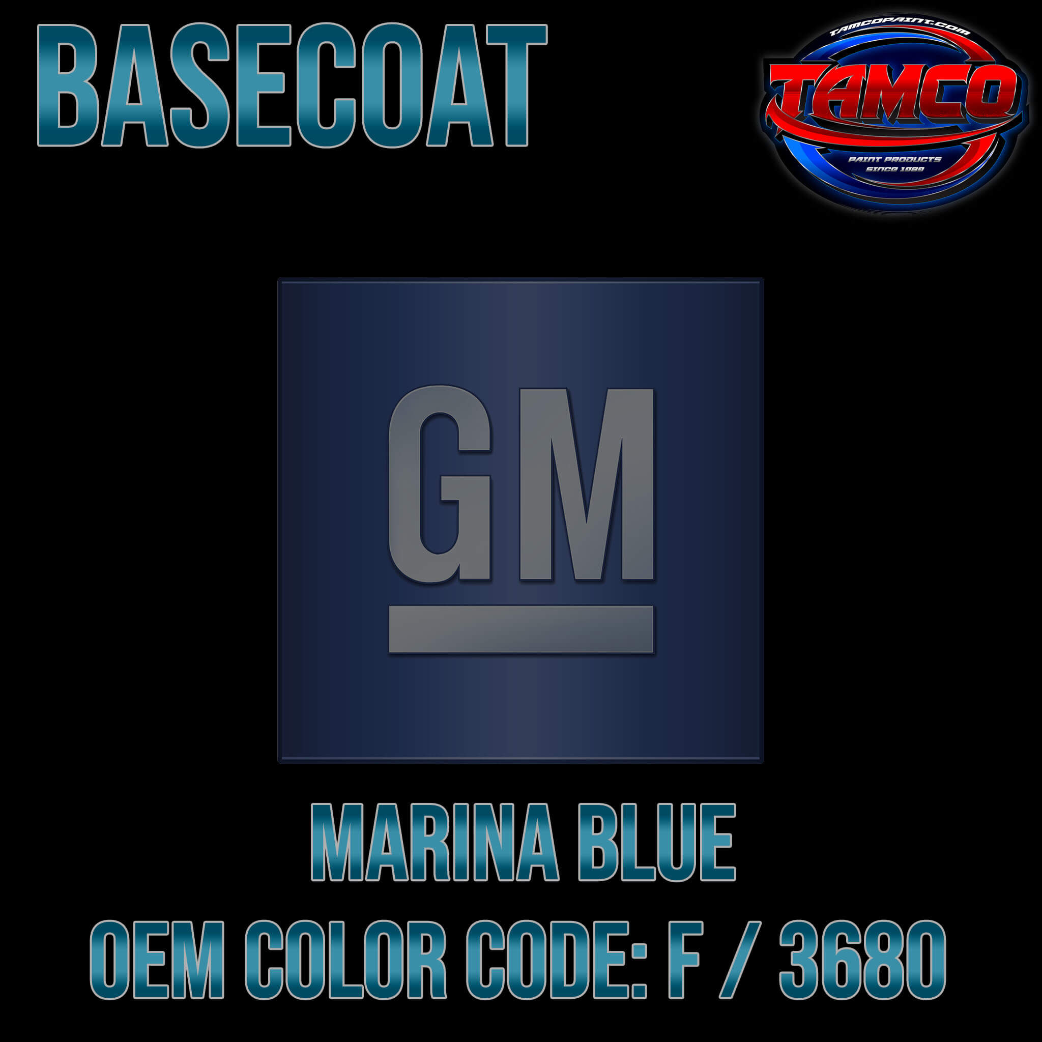 GM Marina Blue | F / 3680 | 1967 | OEM Basecoat
