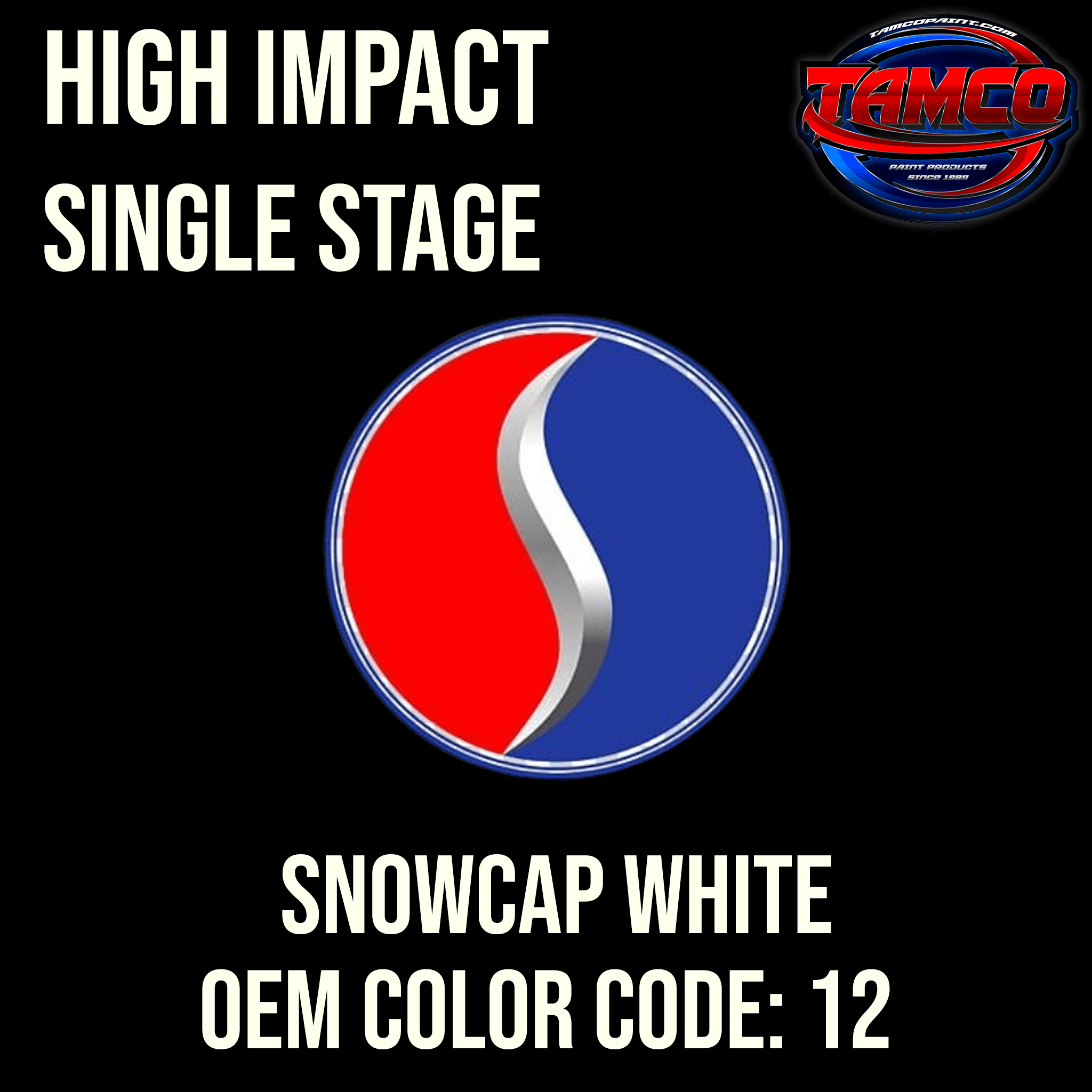 Studebaker Snowcap White | 12 | 1956 | OEM High Impact Single Stage