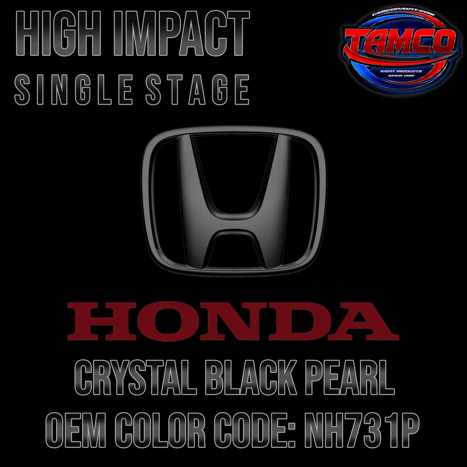Honda Crystal Black Pearl | NH731P | 2009-2023 | OEM High Impact Singl