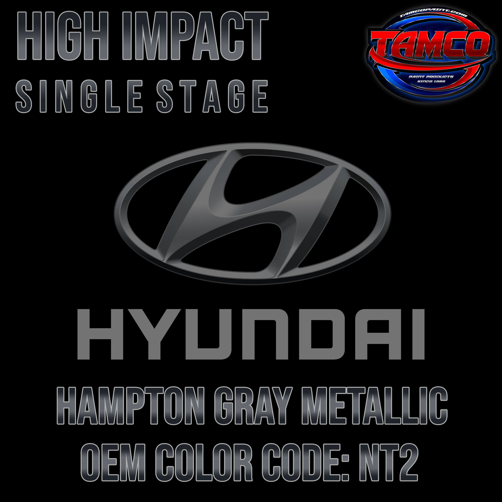 Hyundai Hampton Gray Metallic | NT2 | 2020-2023 | OEM High Impact Sing