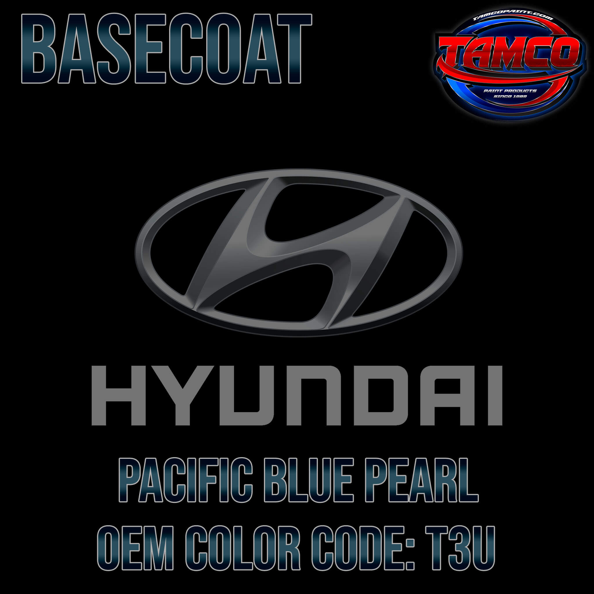 Hyundai Pacific Blue Pearl | T3U | 2011-2014 | OEM Basecoat
