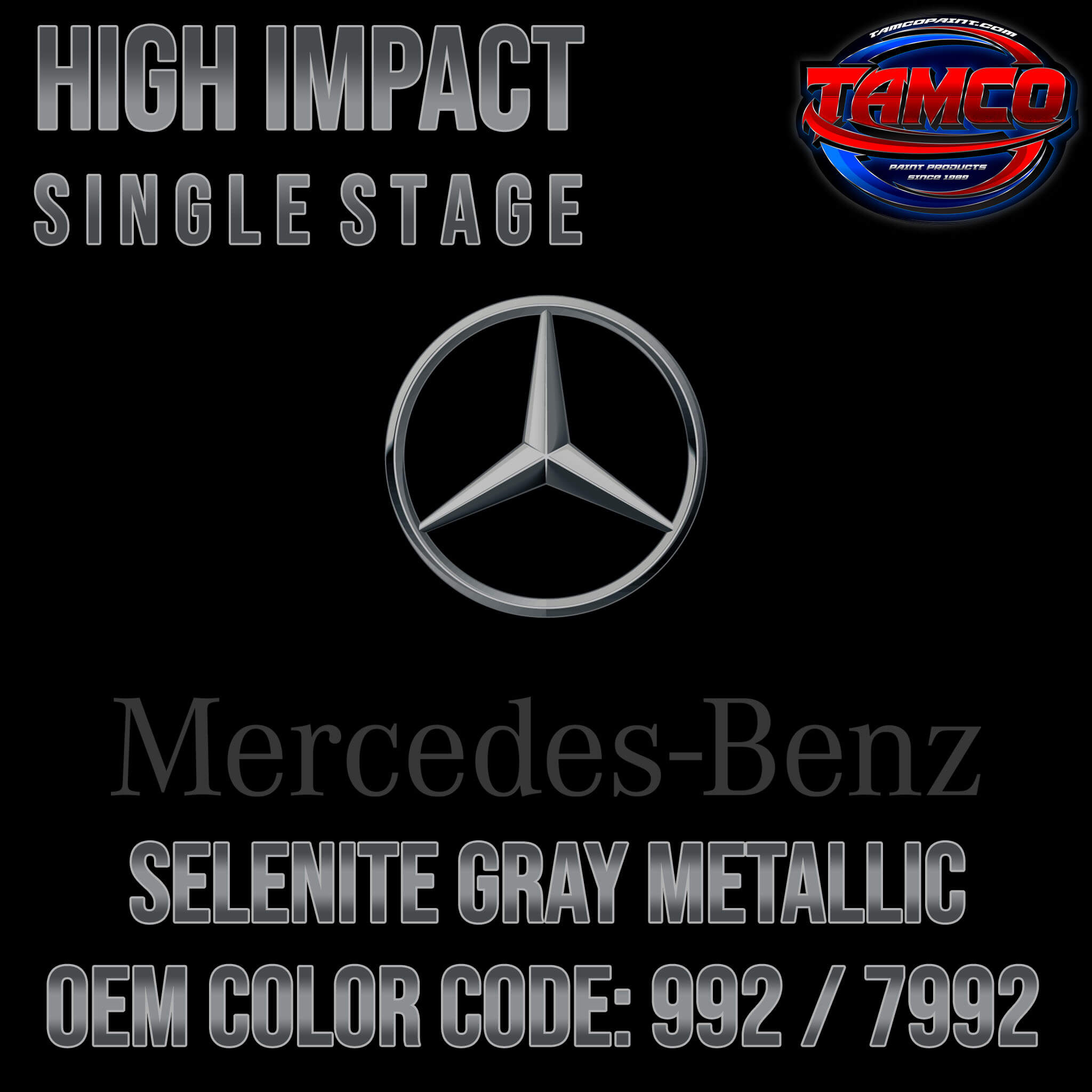 Mercedes Benz Selenite Gray Metallic | 992 / 7992 | 2015-2023 | OEM Hi