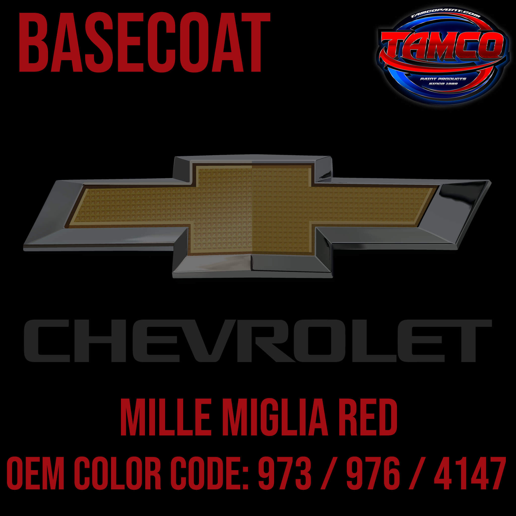 Chevrolet Mille Miglia Red | 973 / 976 / 4147 | 1971-1975 | OEM Baseco