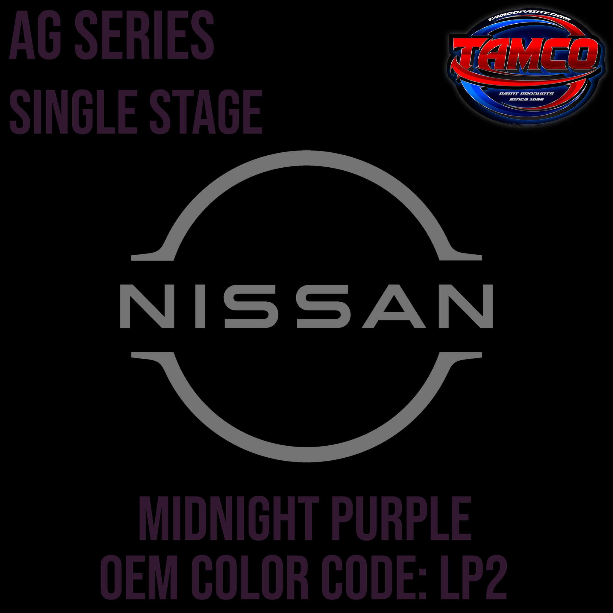 Nissan Midnight Purple | LP2 | 1995-1998 | OEM AG Series Single Stage