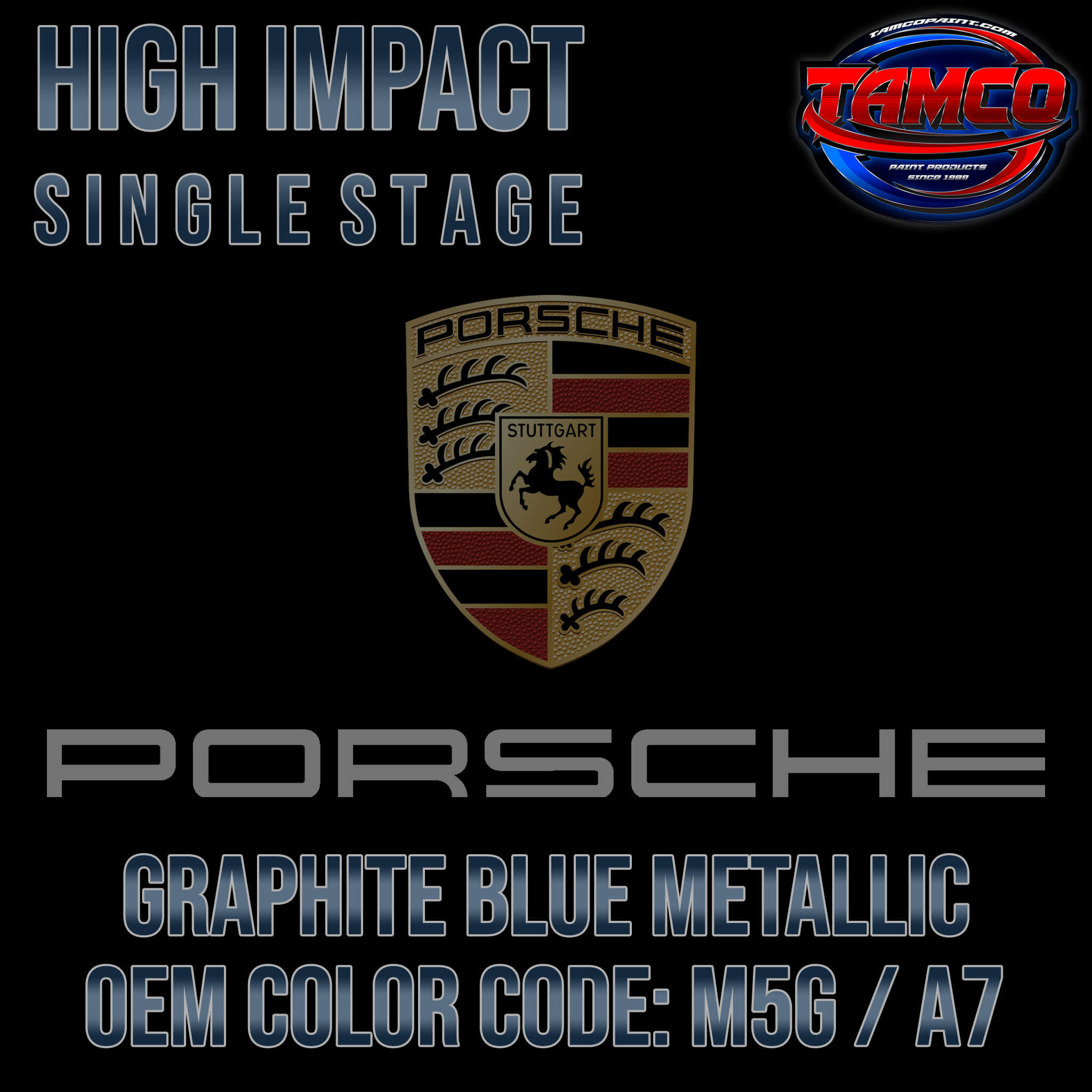 Porsche Graphite Blue Metallic | M5G / A7 | 2016-2018 | OEM High Impact ...
