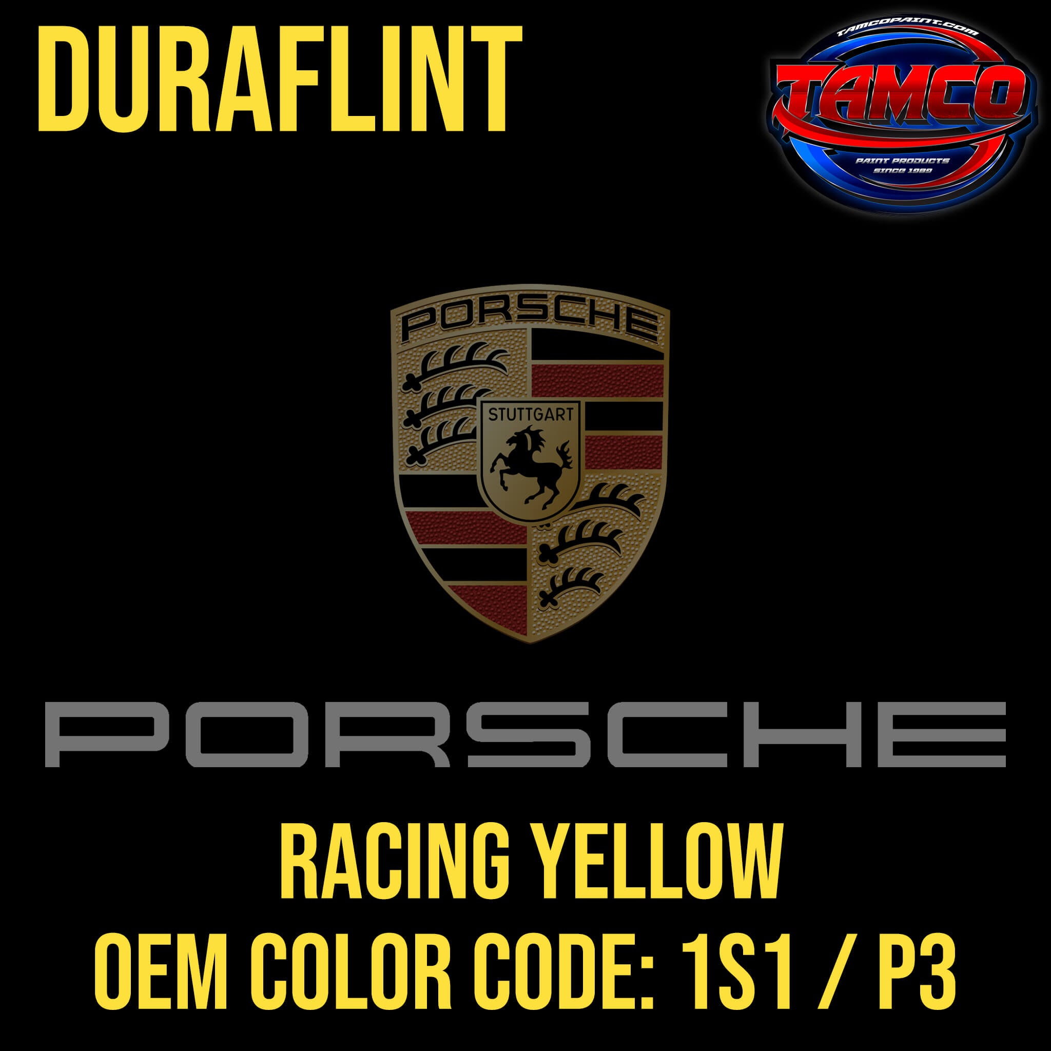 Porsche Racing Yellow | 1S1 / P3 | 2015-2024 | OEM DuraFlint Series Si