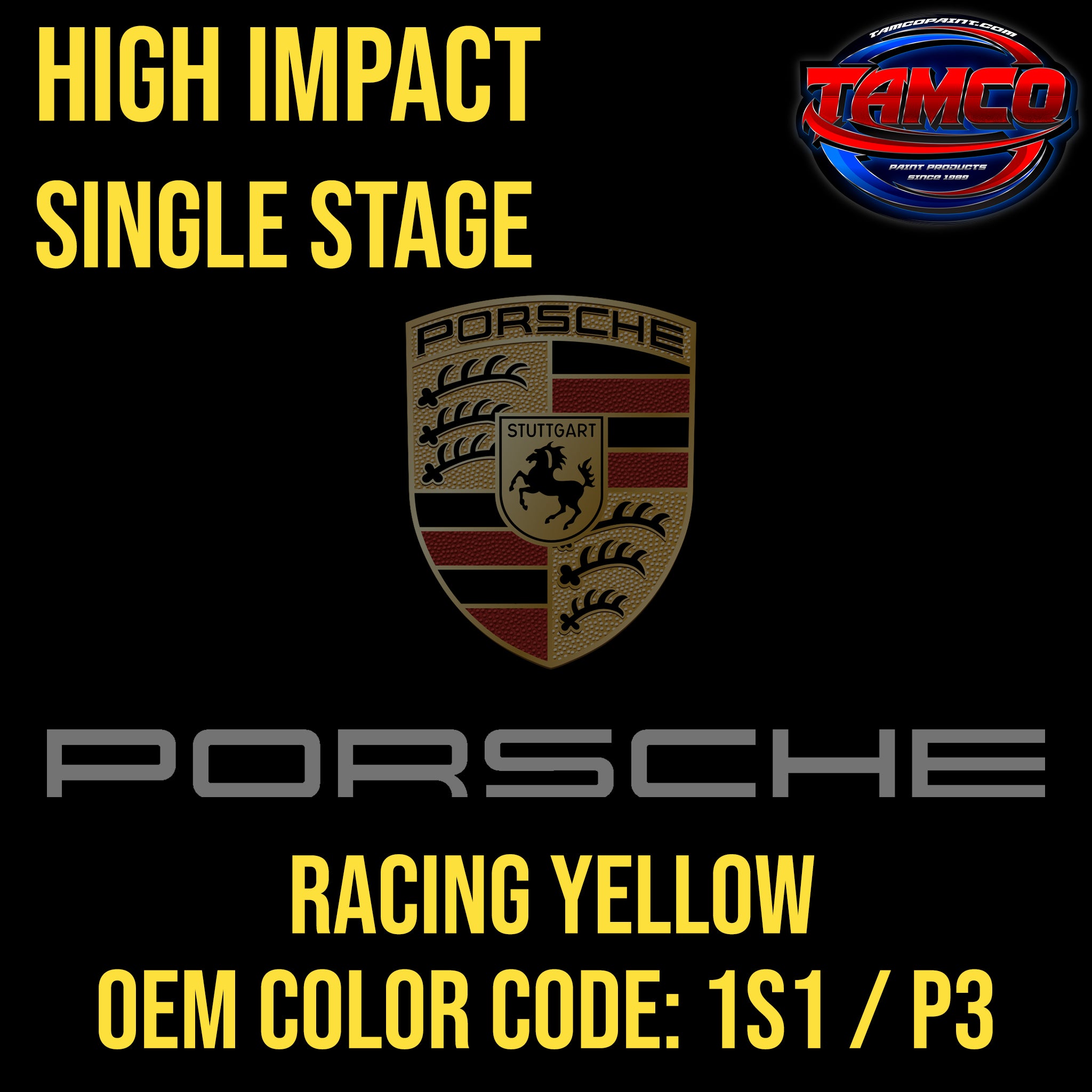 Porsche Racing Yellow | 1S1 / P3 | 2015-2024 | OEM High Impact Series