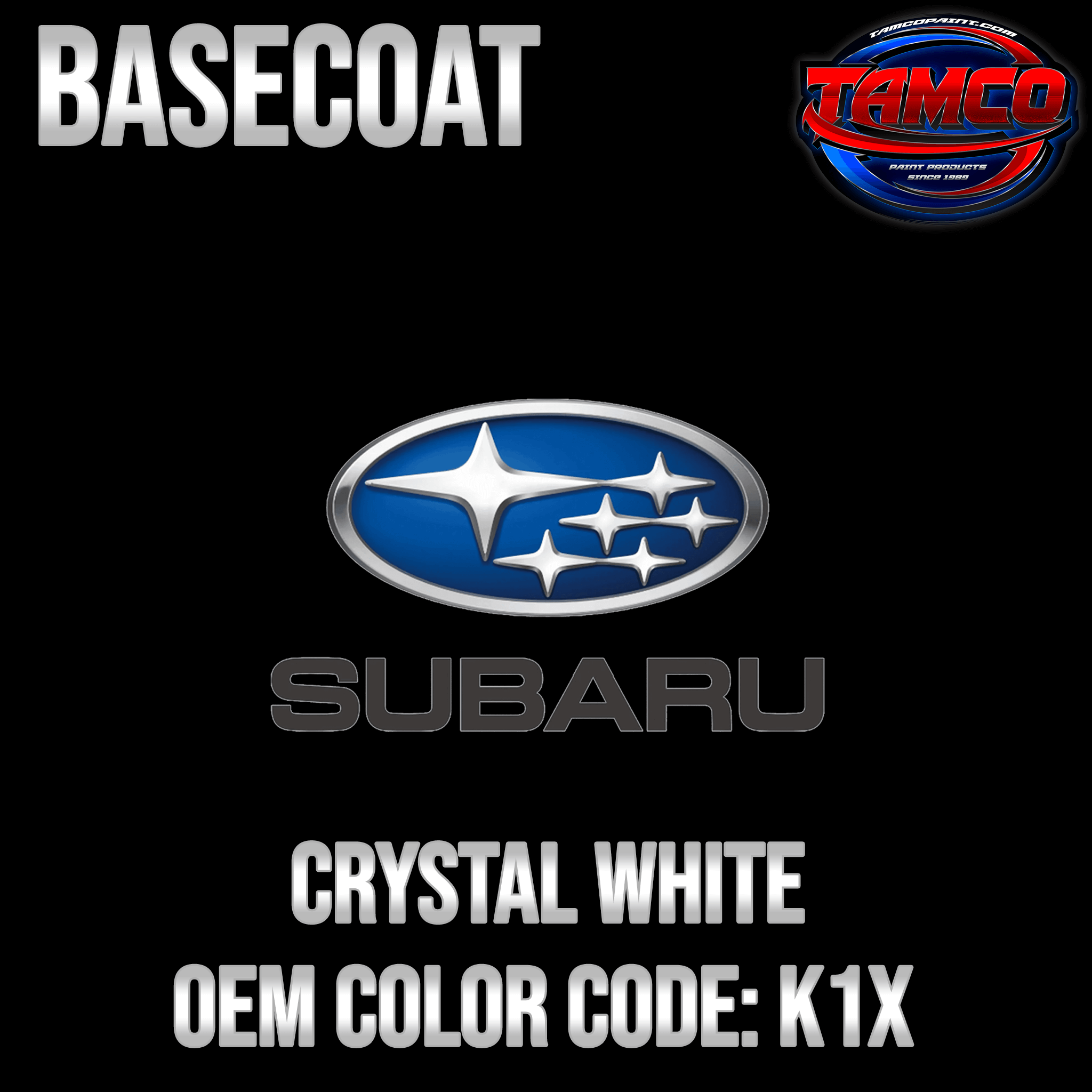 Subaru Crystal White | K1X | 2015-2024 | OEM Tri-Stage Basecoat