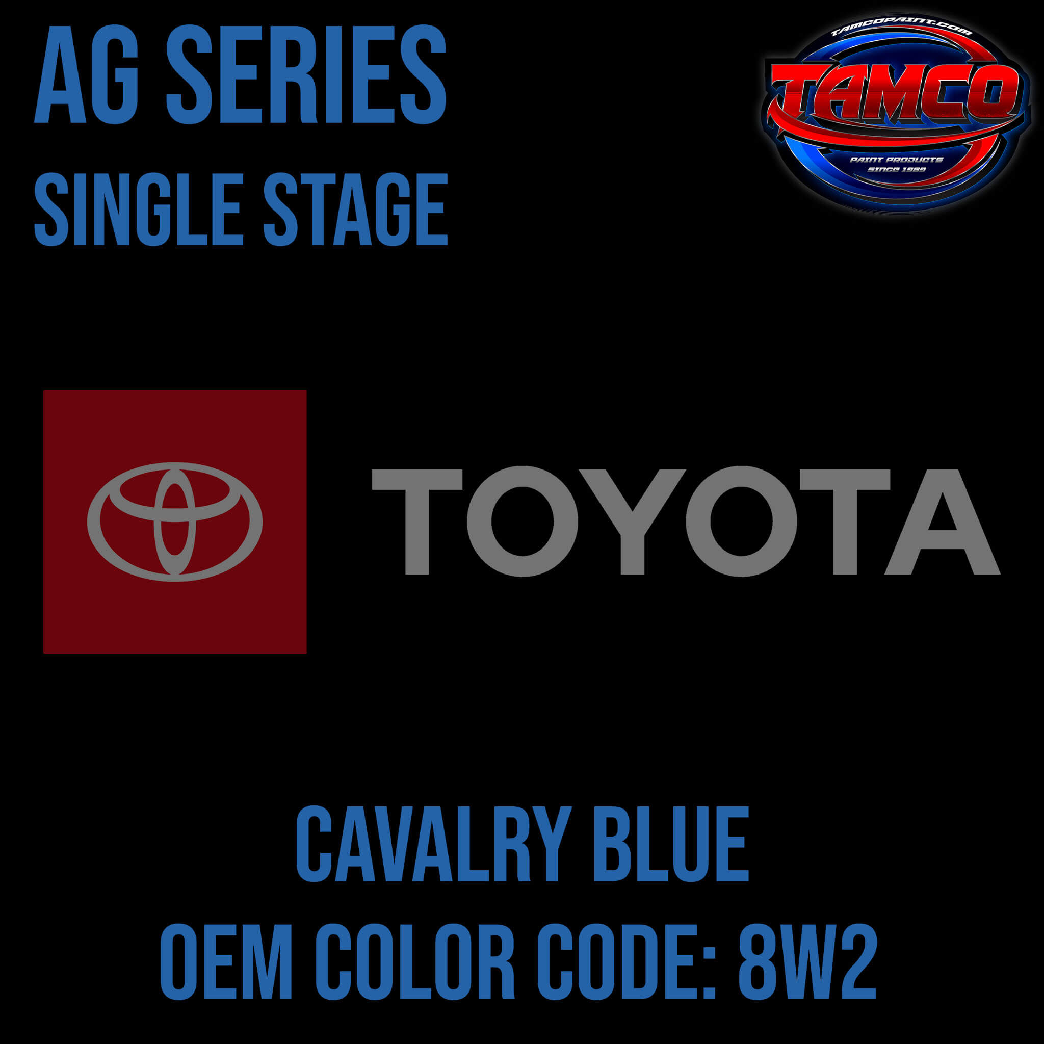 Toyota Cavalry Blue | 8W2 | 2011-2023 | OEM AG Series Single Stage