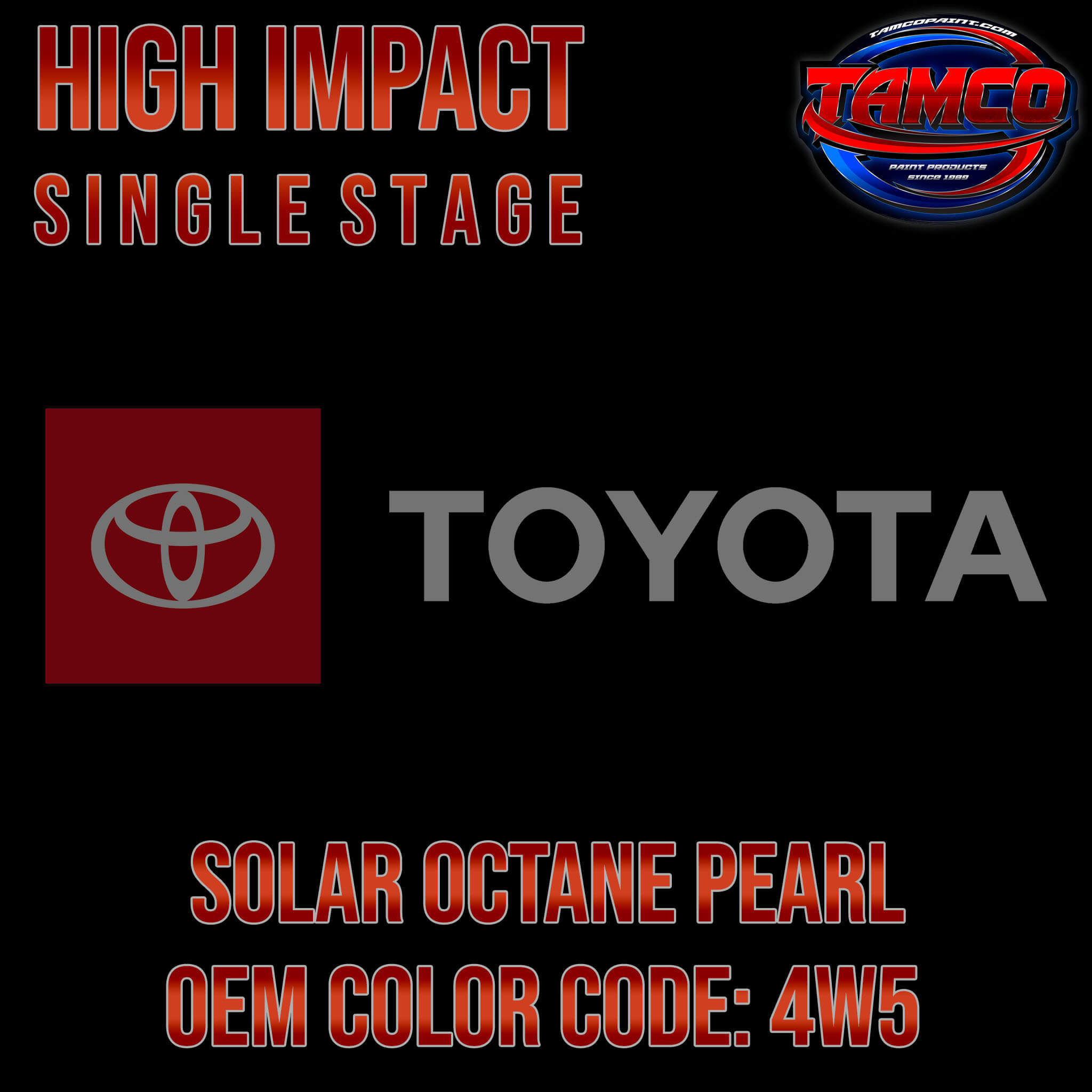 Toyota Solar Octane Pearl | 4W5 | 2022-2023 | OEM High Impact Single S